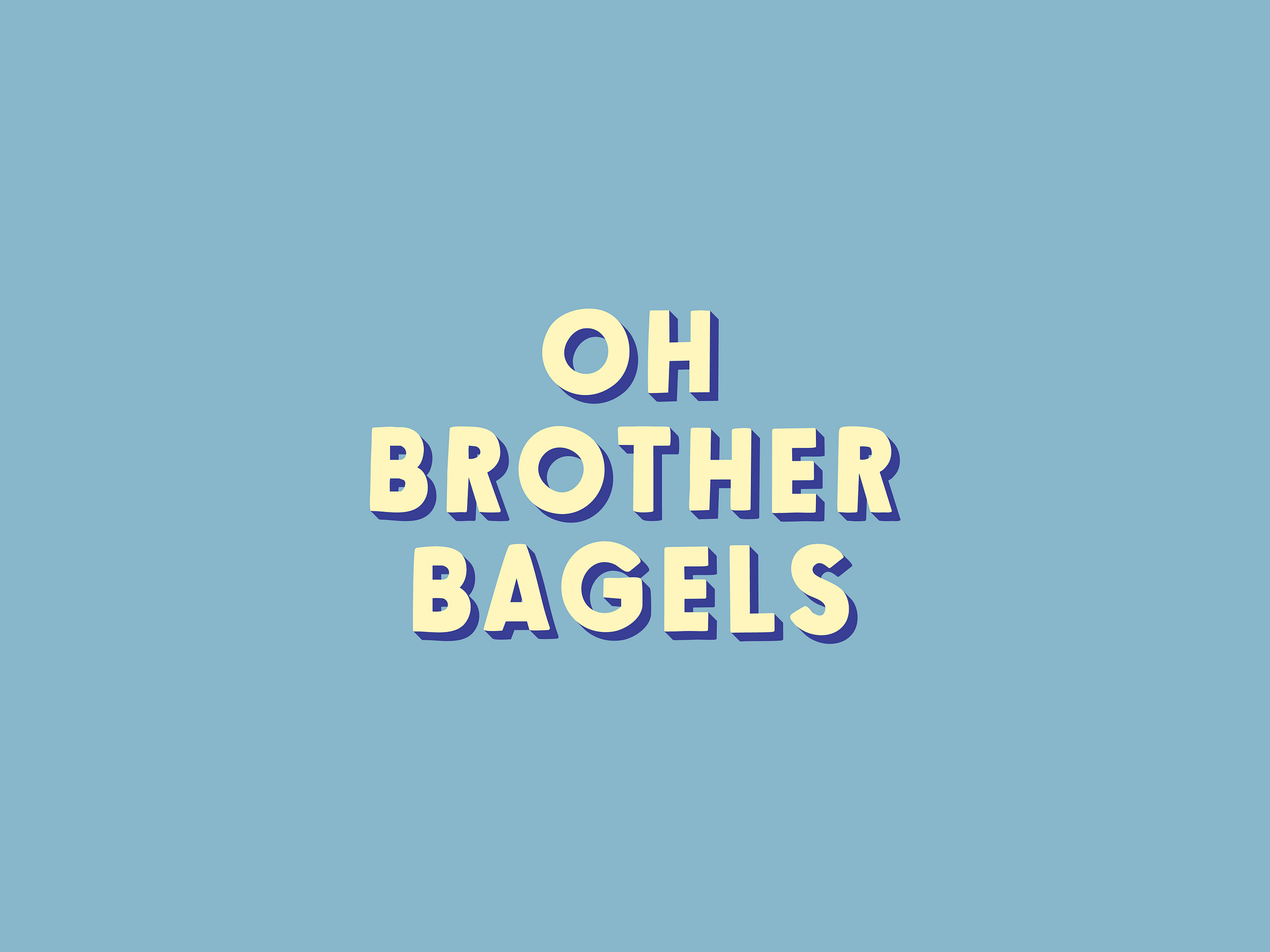 Logo Concept 02 for Bagel Brand - Oh Brother Bagels by Ulysses Design ...