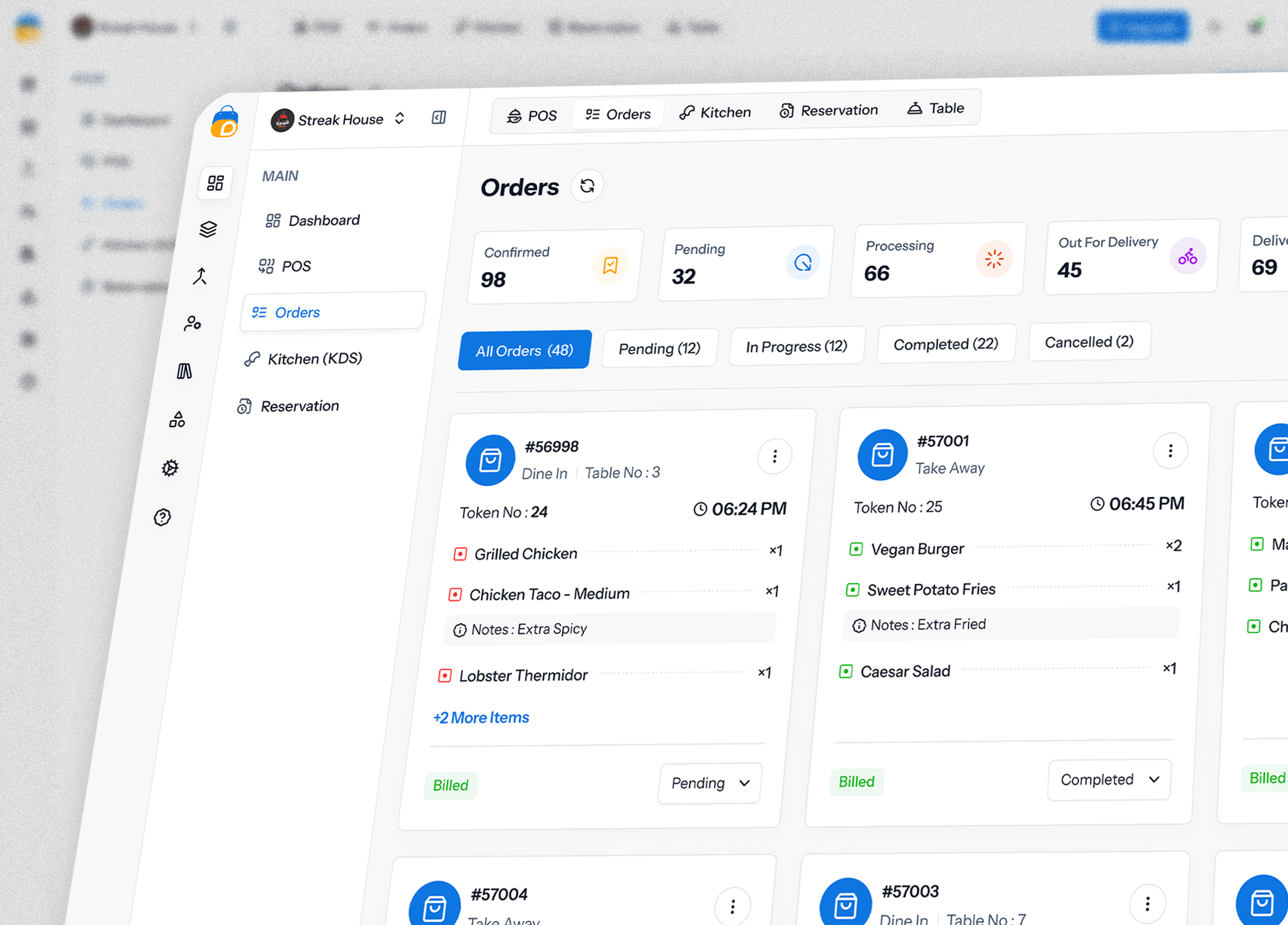 DreamsPOS - Food & Restaurant POS System Dashboard UI Templates by ...