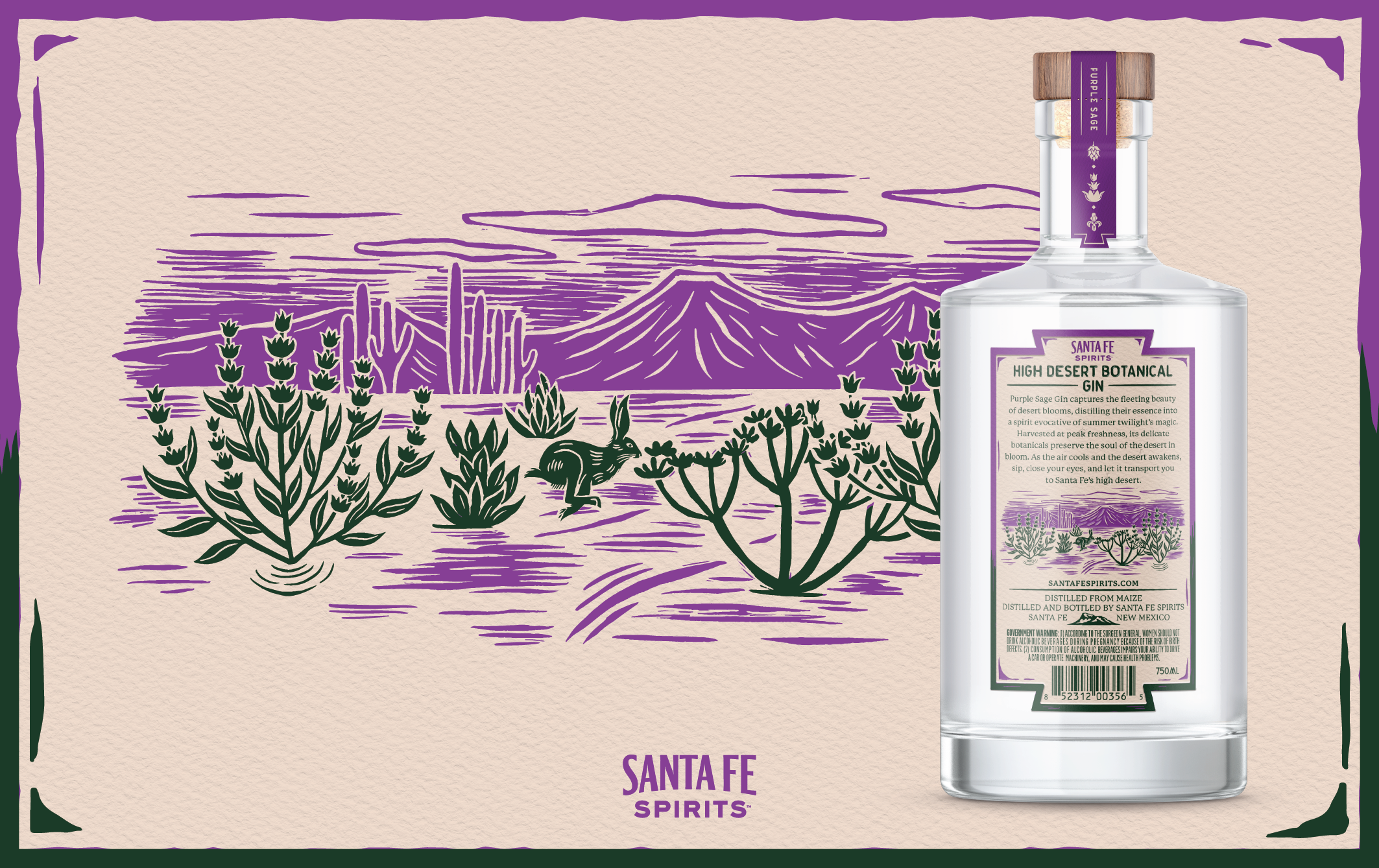 Desert Bloom Purple Sage Gin by Rachel Jablonski on Dribbble