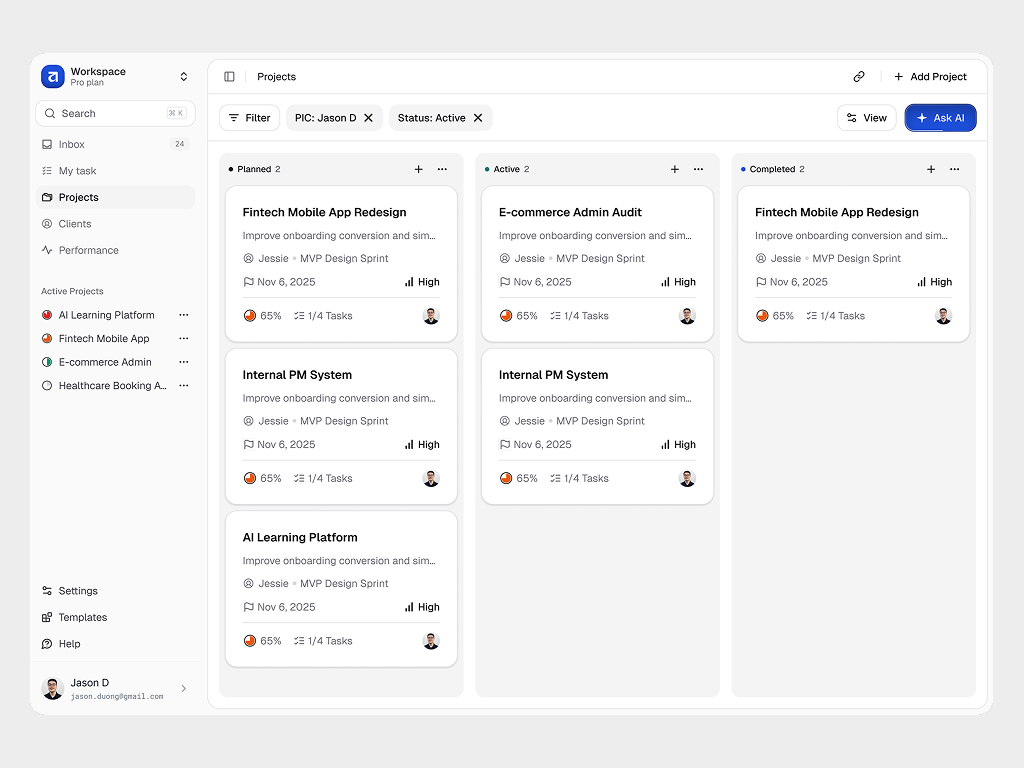 Project Detail Page - ShadcnUI by Jason D on Dribbble