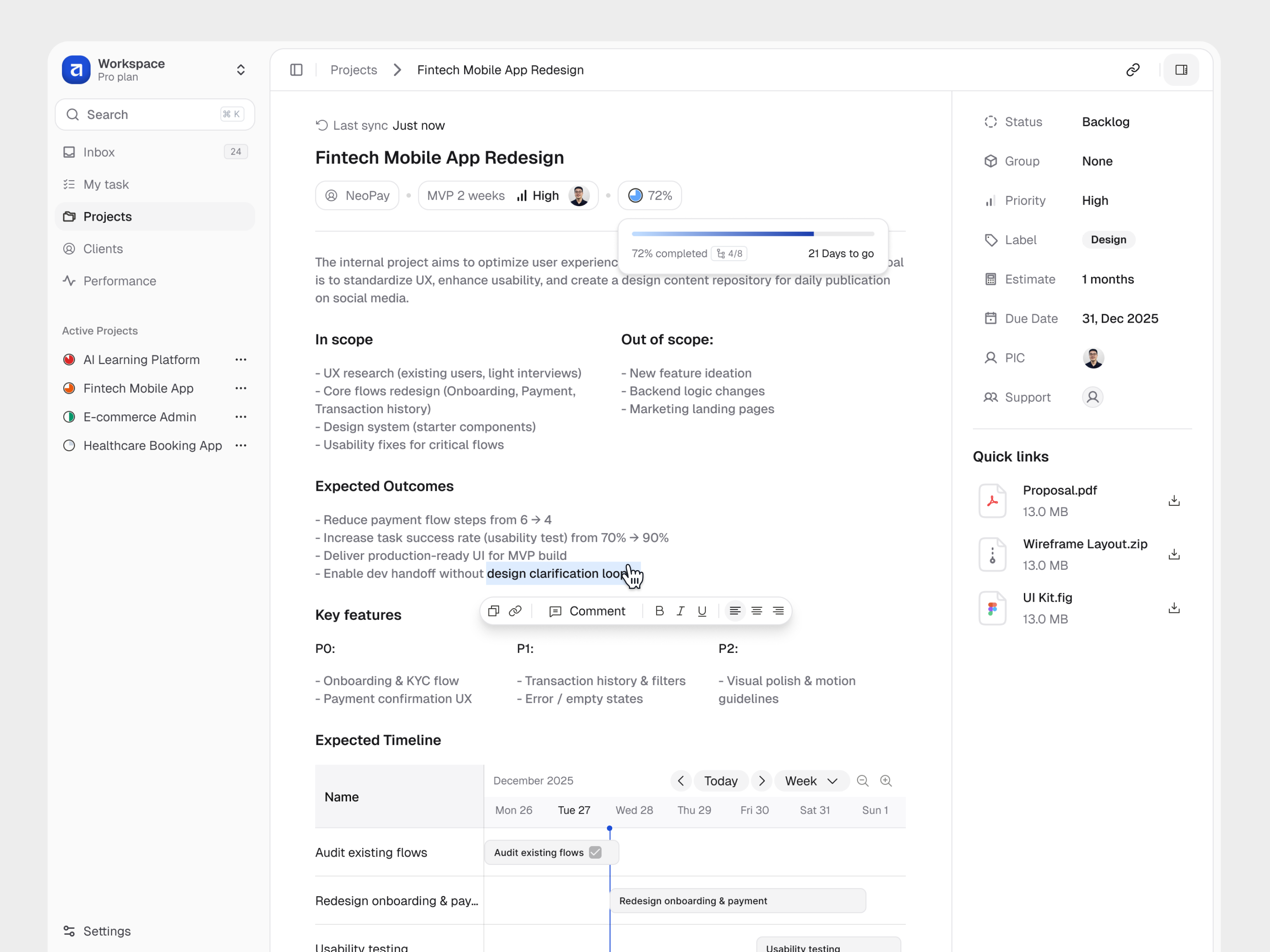 Project Detail Page - Mobile Responsive by Jason D on Dribbble