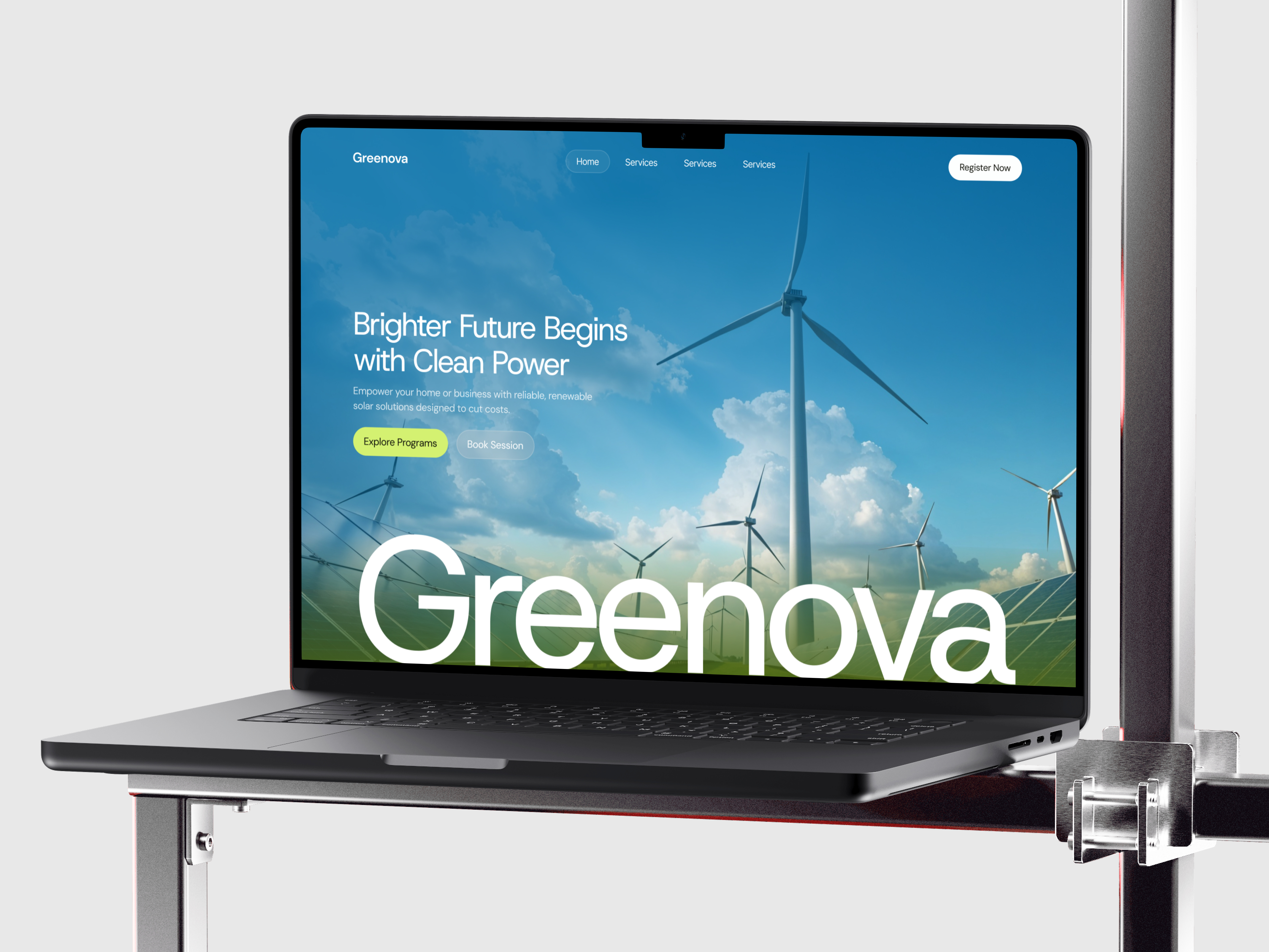 Solar website by Oripio on Dribbble