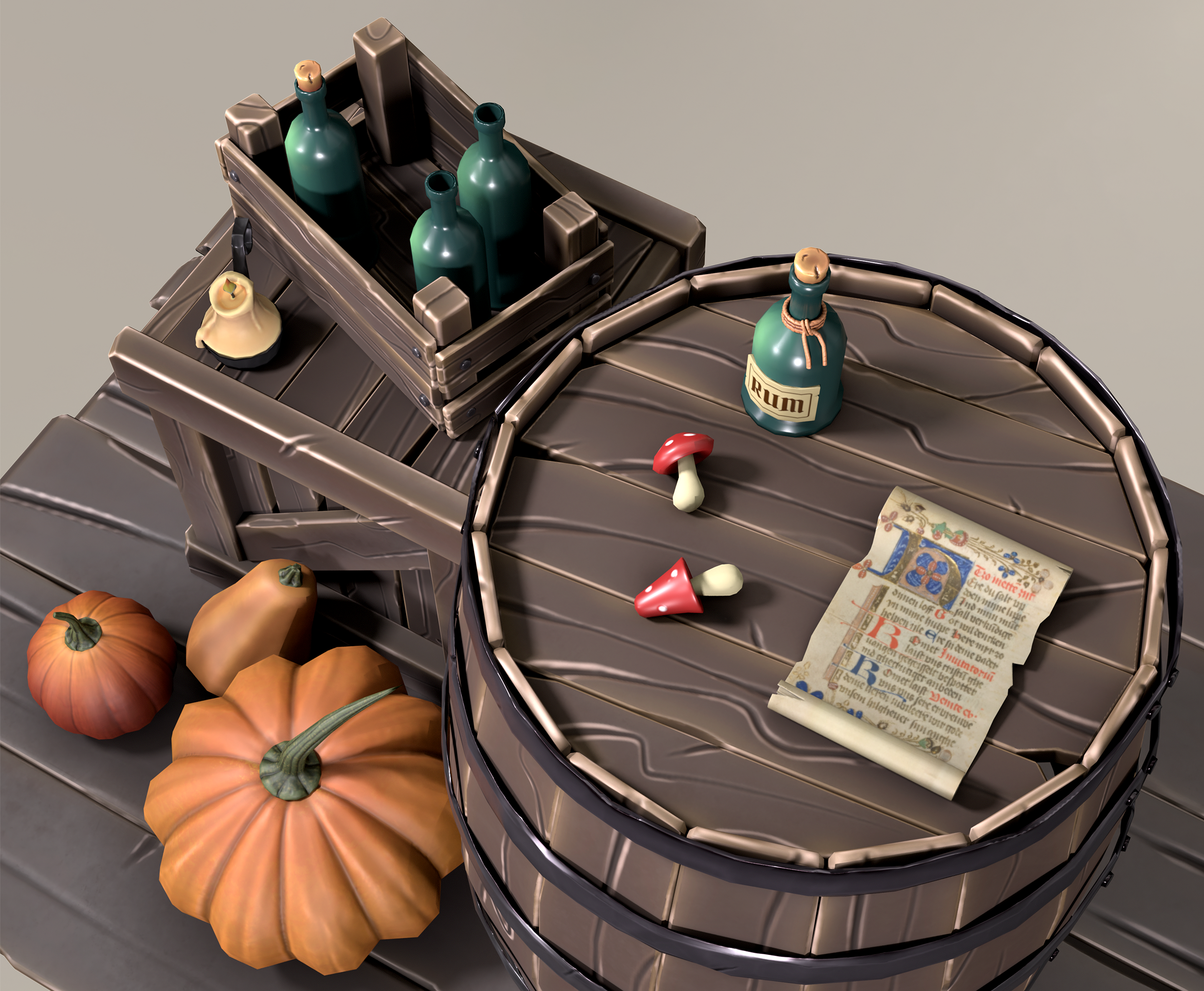 Autumn diorama (low poly) by Julia Voskobiinyk on Dribbble