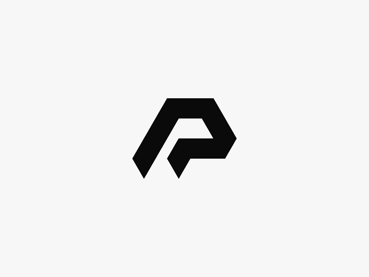 Letter P Logo Grid - Geometric Mark by LOGO_FARMER® on Dribbble