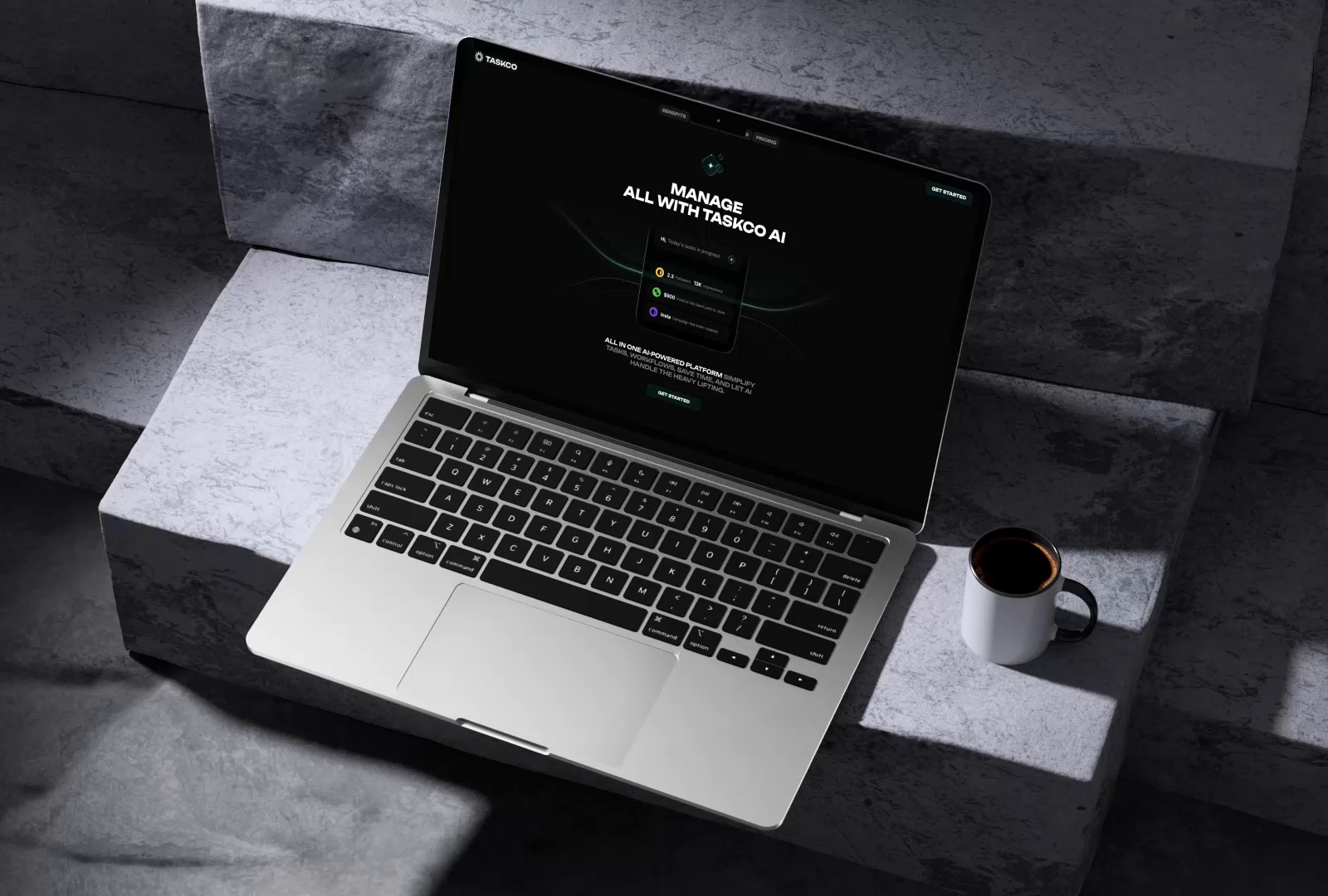 Taskco - AI SAAS Webflow Template by Iconic Graphics on Dribbble