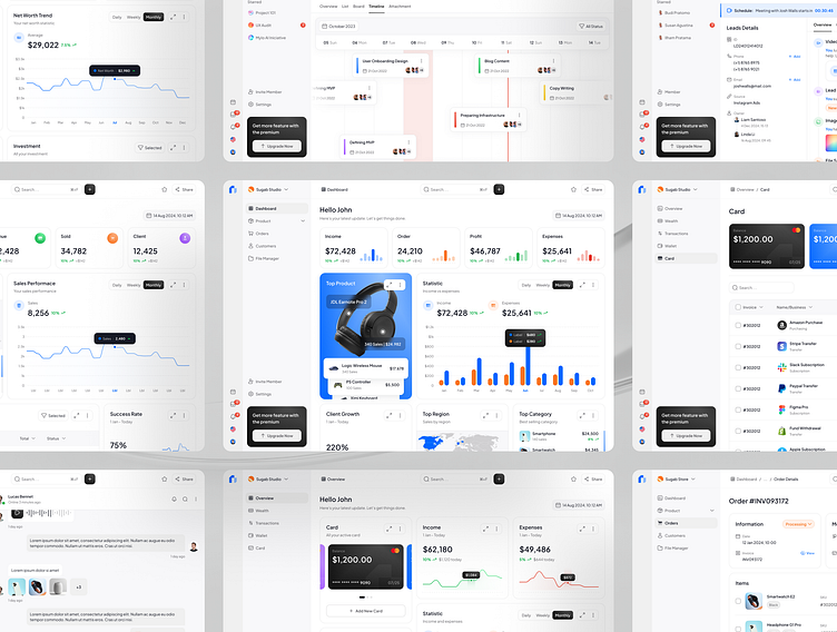 Finance Dashboard - Nexlab UI Kit by Bagus on Dribbble