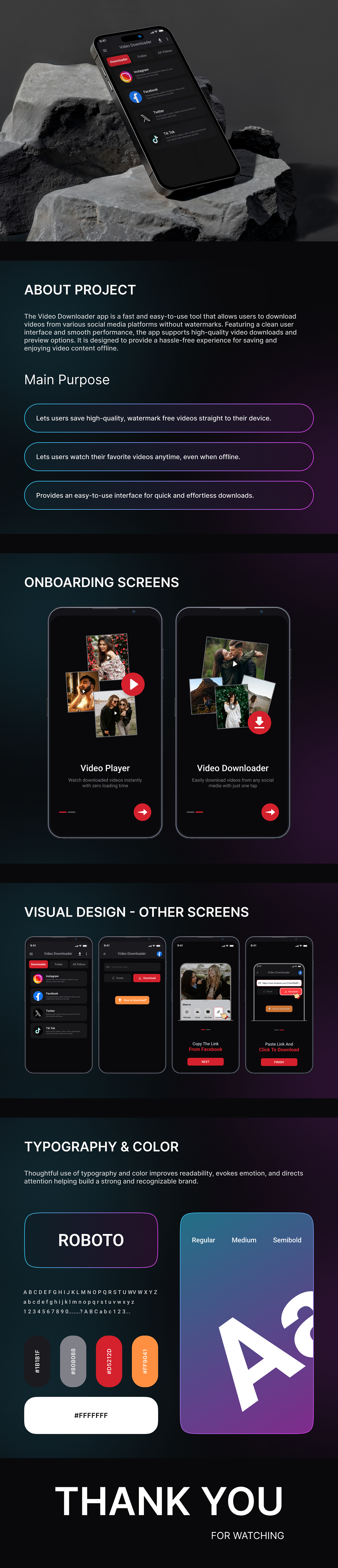 Video Downloader App UI by Nirali Bhuva on Dribbble