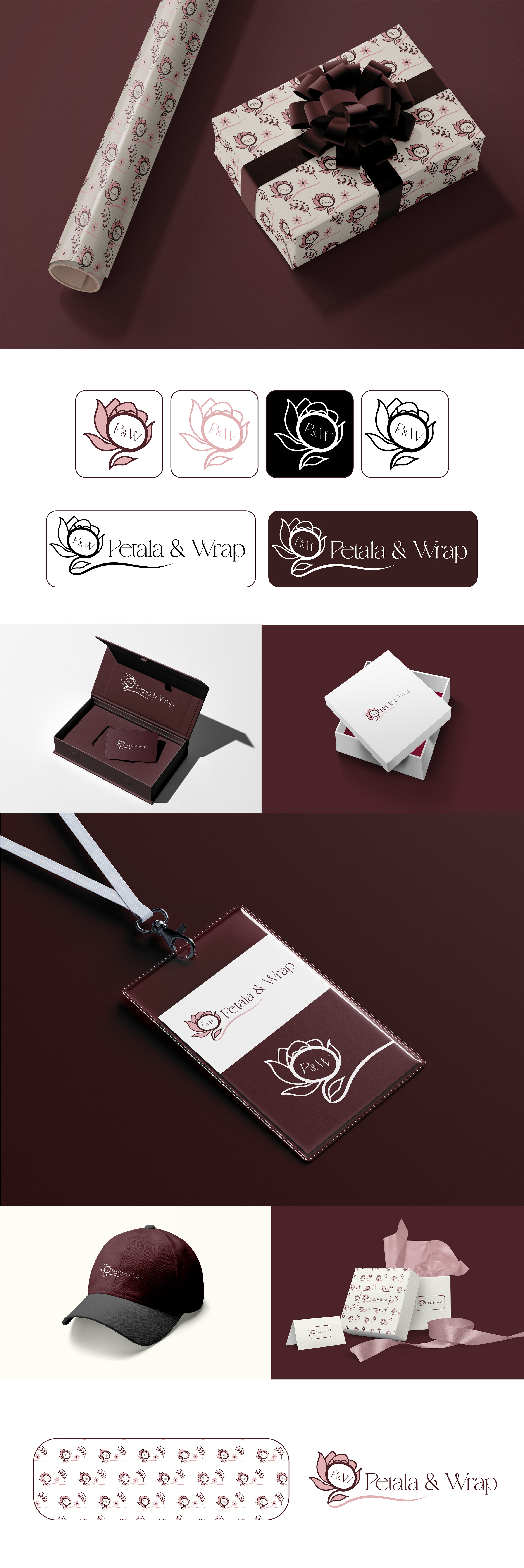 Petala & Wrap-Logo Presentation by Mufassir Ahmad Nahid on Dribbble