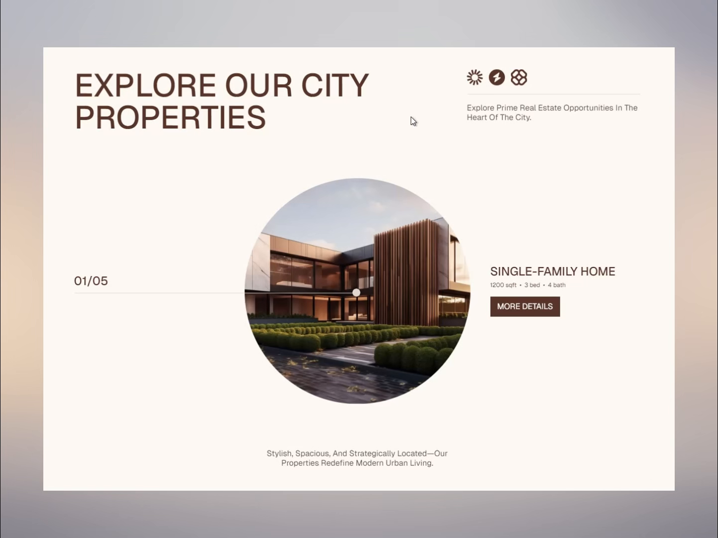 Real Estate Website Category Section Design by Samero - Startup Growth ...