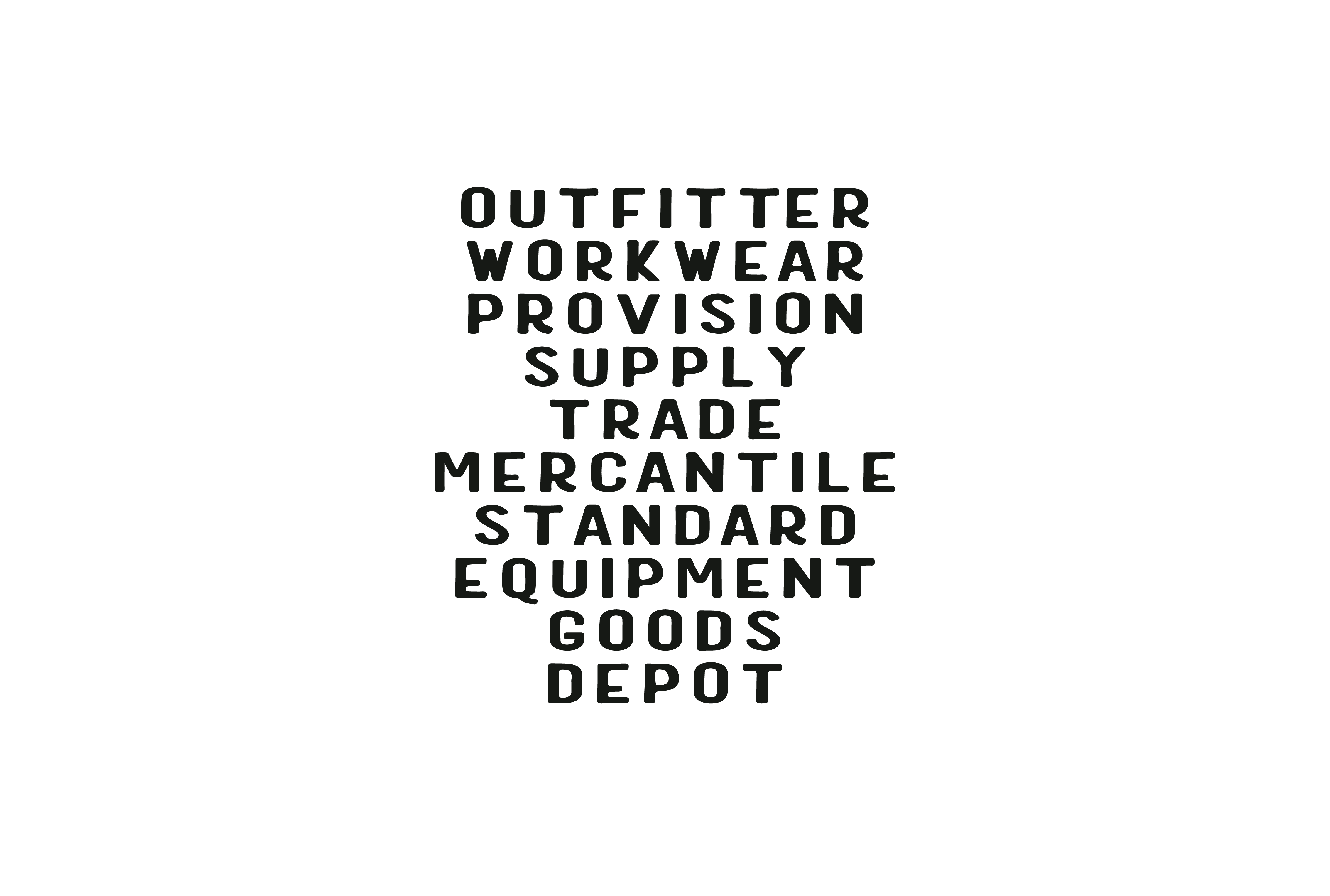 Rough Rider - A Vintage Industrial Display Typeface by Analog Hour Creative Studio on Dribbble