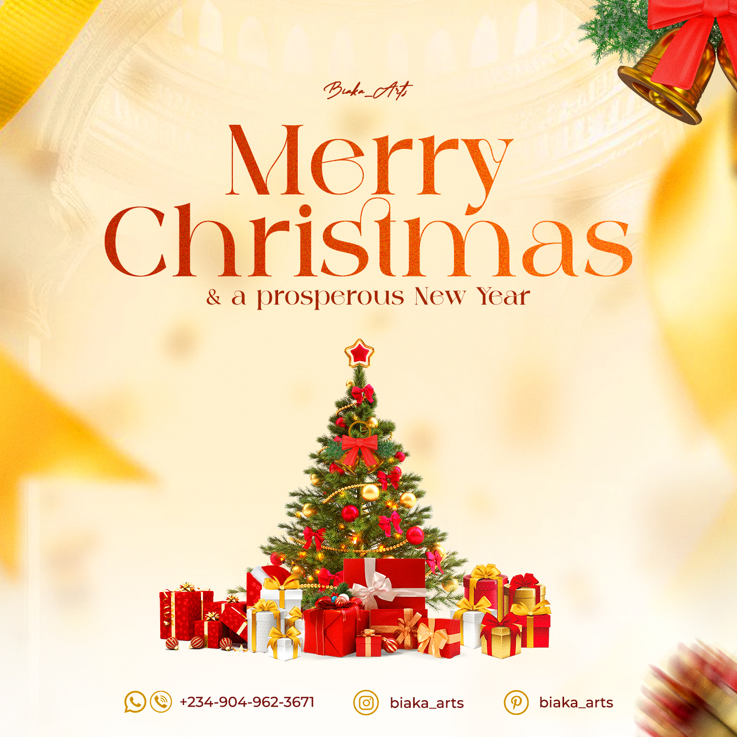 Simple Christmas Flyer Design by Biaka on Dribbble