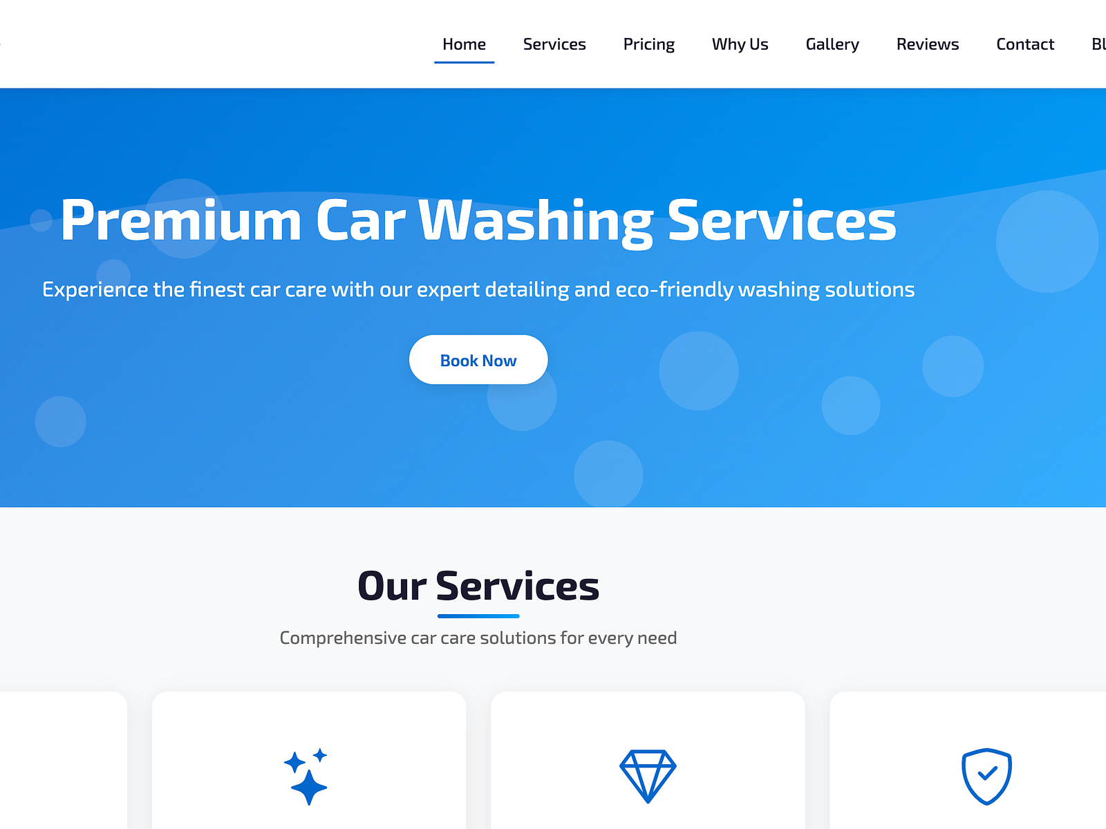 Car Wash & Detailing Services Website by K29 Solutions on Dribbble