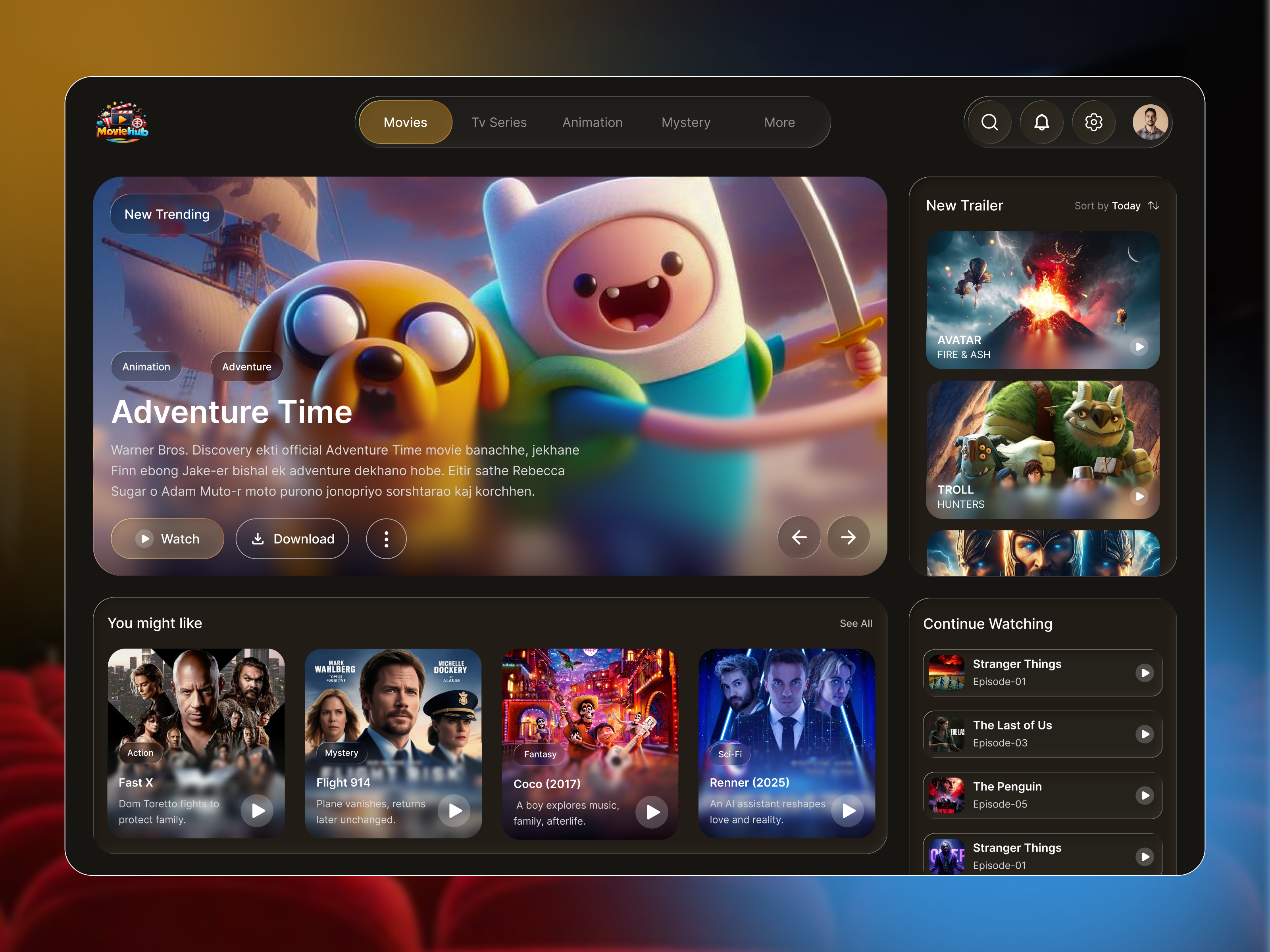 Next-Gen Movie Streaming UI/UX Concept by Gopal Chatterjee 🔥 for Blend ...