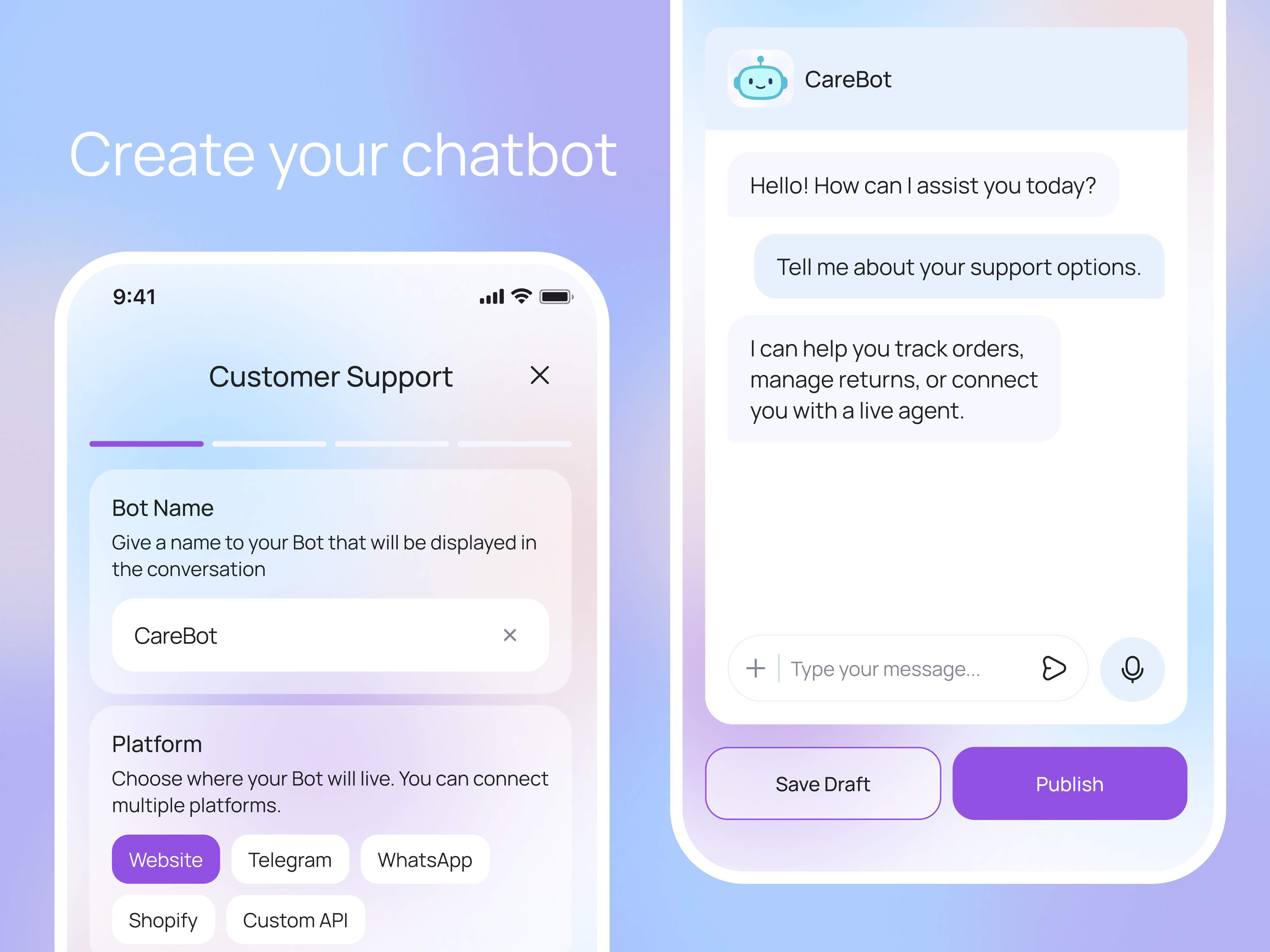 AI Chatbot Mobile iOS App Design by Purrweb UI/UX Agency on Dribbble