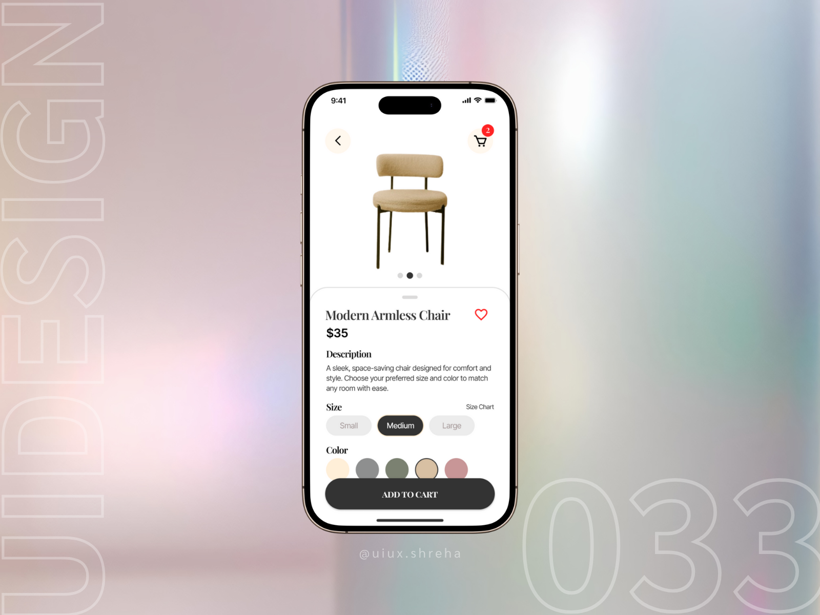 Daily UI #33 - Customize Product by Shreha B on Dribbble