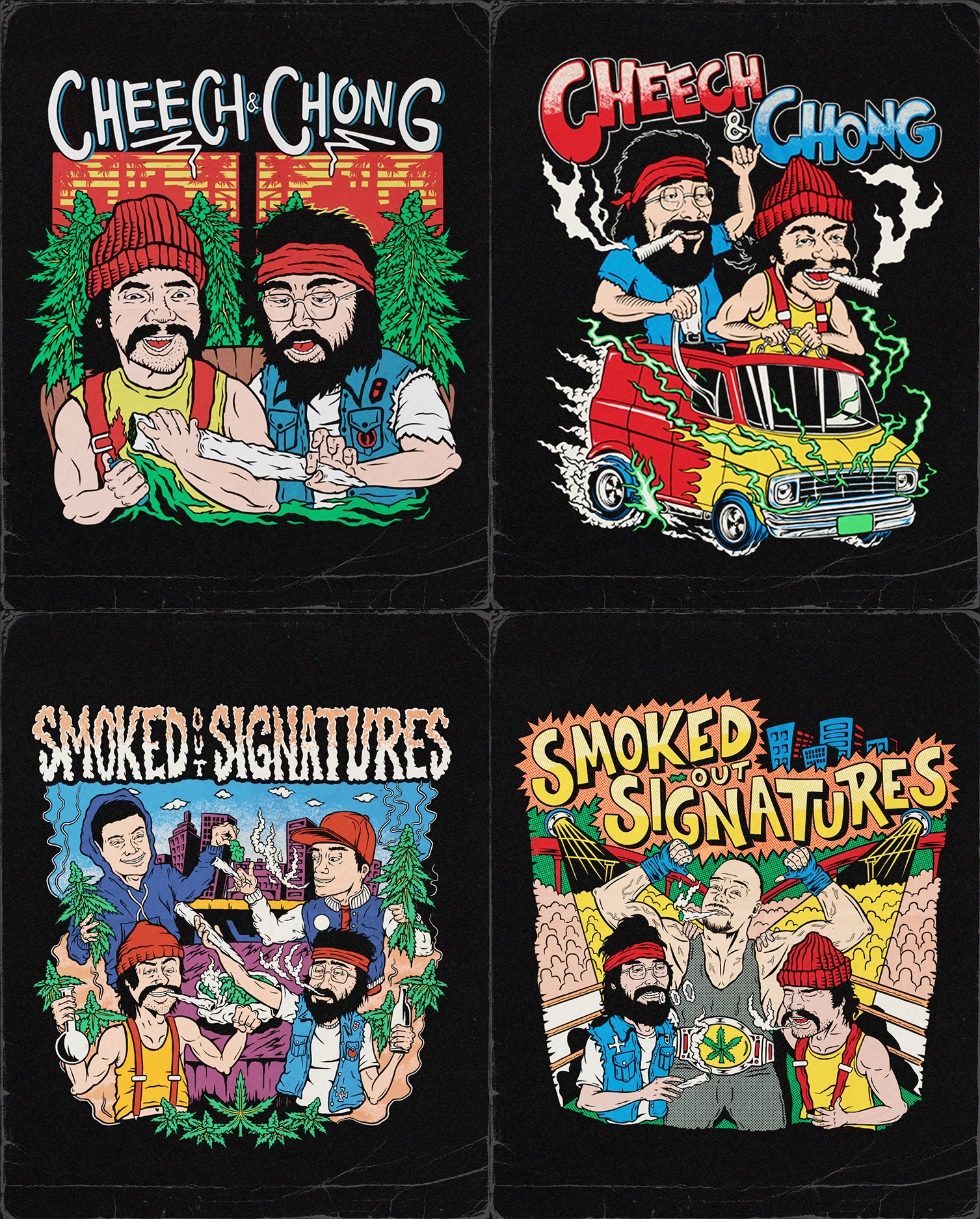 Cheech & Chong: Poster Illustration Design by Yopie Artha Wijaya on ...