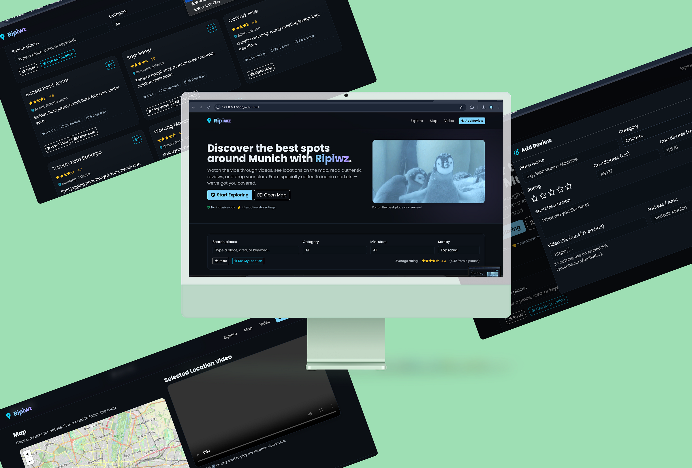 Review Places - Ripiwz by Matrix Sync on Dribbble