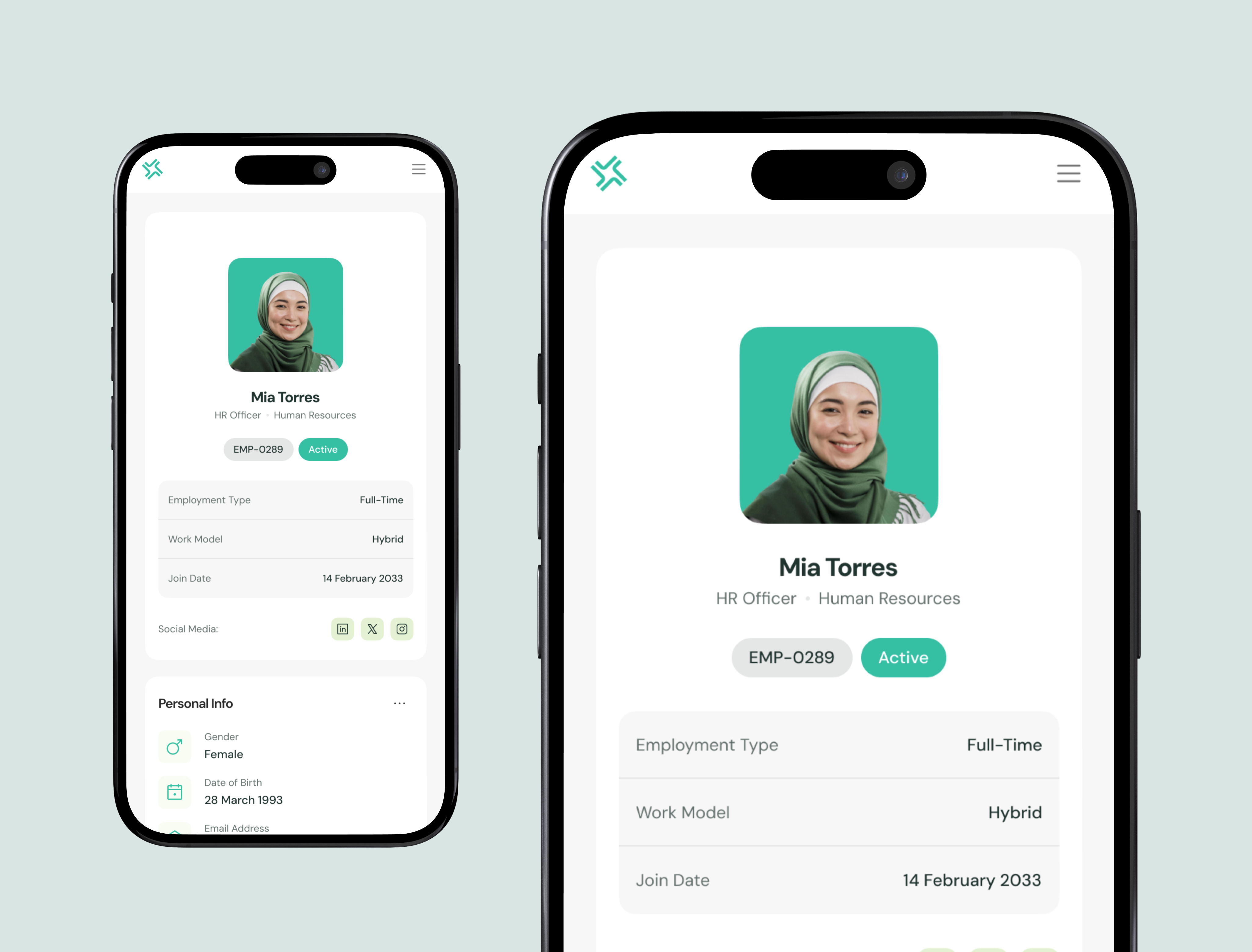 TeamHub Employee Details Page – HR Management Dashboard UI Figma by ...