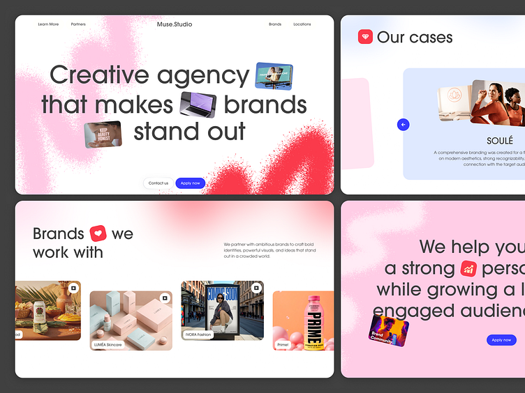 Creative Agency Website Design by Outcrowd on Dribbble