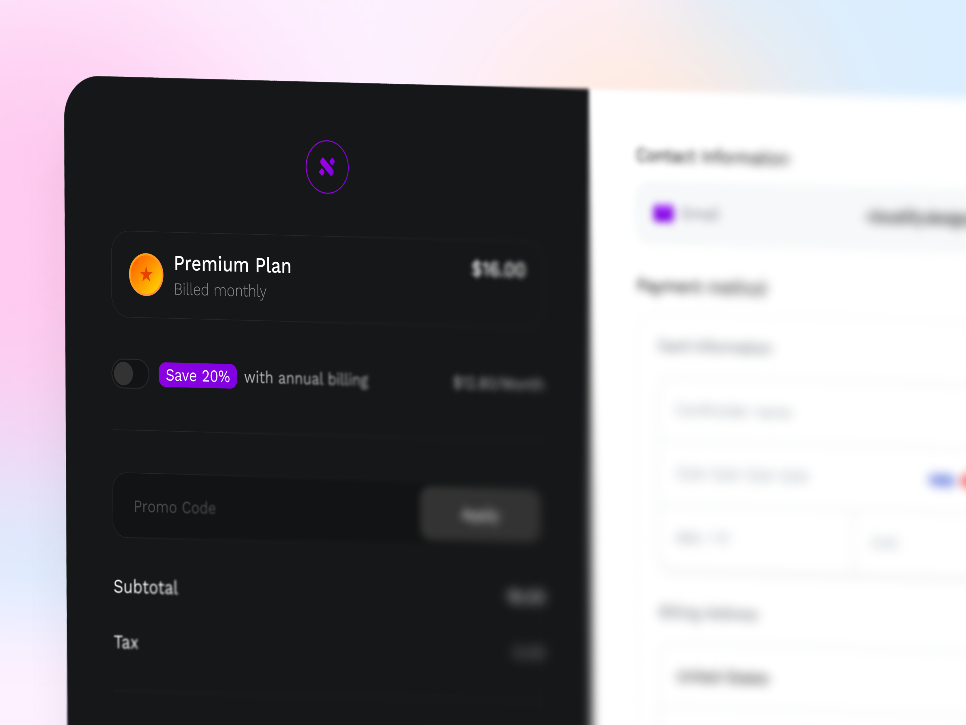 Premium Checkout UI | Split Layout, Clean & Modern by Visualify on Dribbble