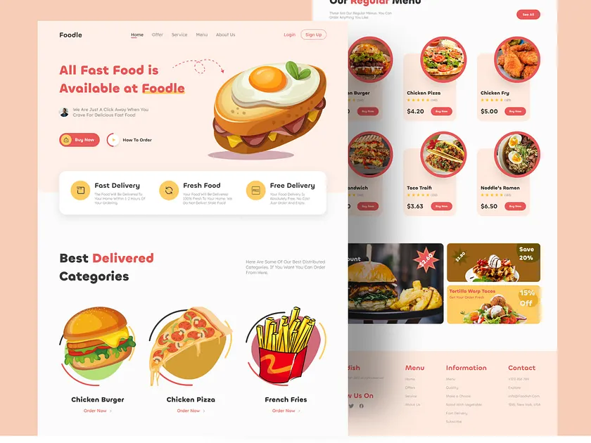 Food UI designs, themes, templates and downloadable graphic elements on ...