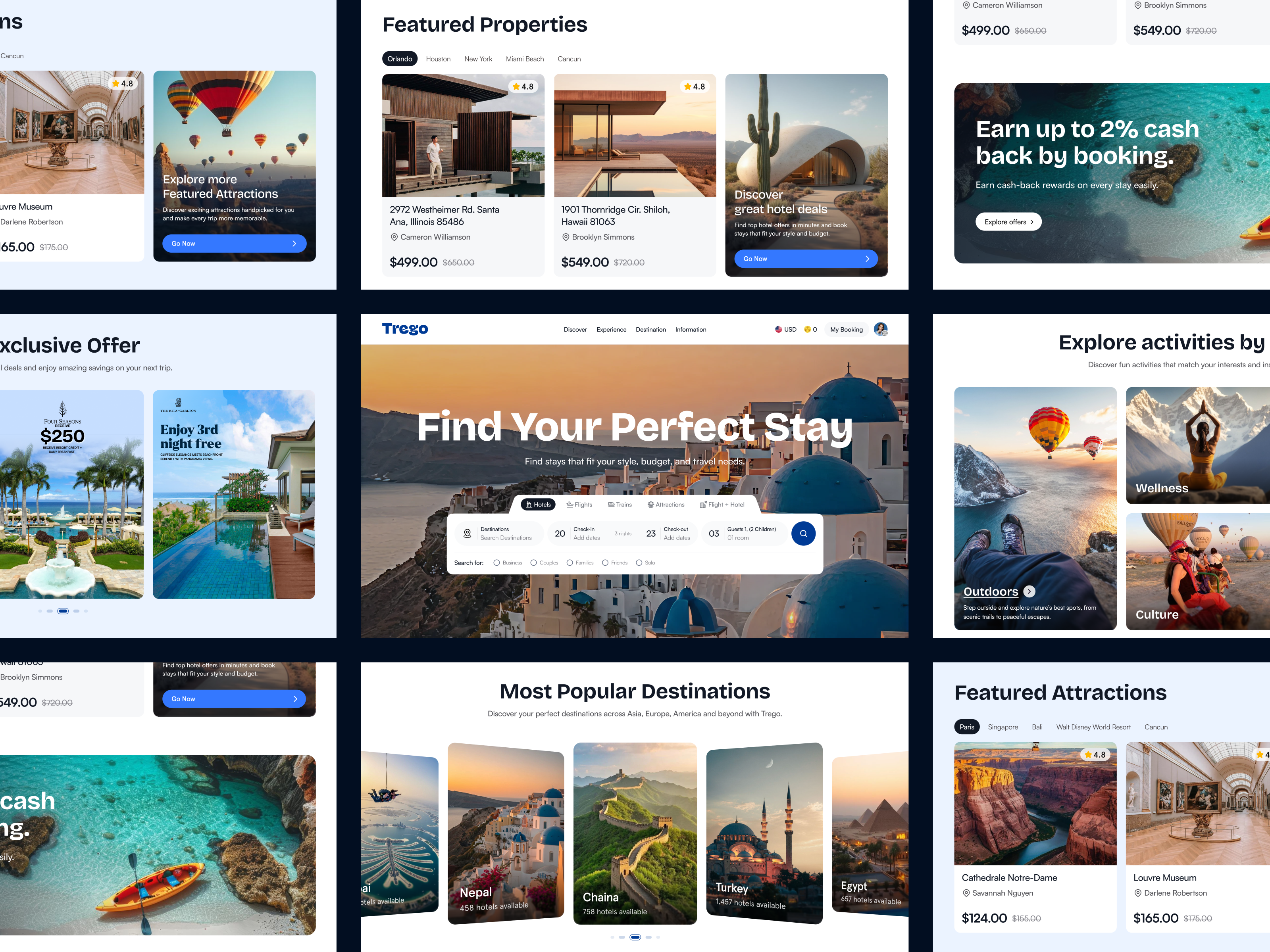 Travel Booking Landing Page UI Design by Musemind Branding & Web Design ...