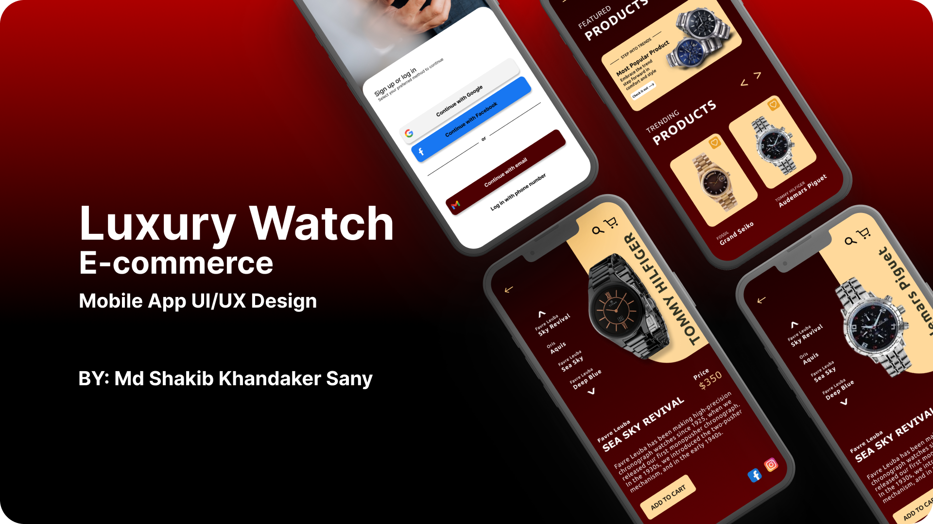 Premium Watch E-Commerce UI. by SuNnY on Dribbble