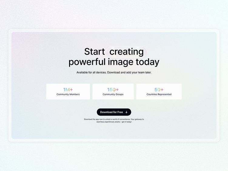 Elevate Your Creative Flow — Landing Page CTA Section by Emma on Dribbble