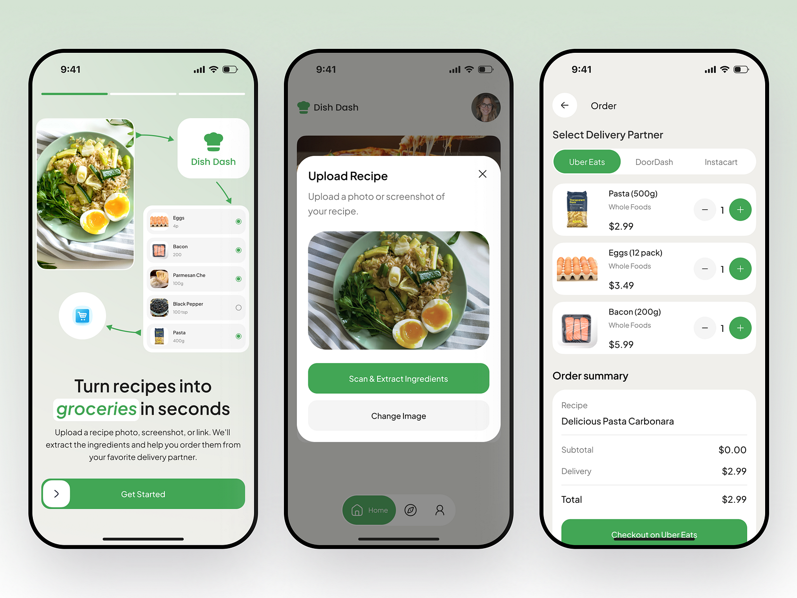 Food Video to Recipe Mobile App UI by Sheikh Raihan on Dribbble