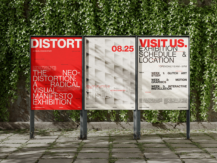 Typographic Exhibition Poster — Outdoor Application by Muhammad Rizqi ...