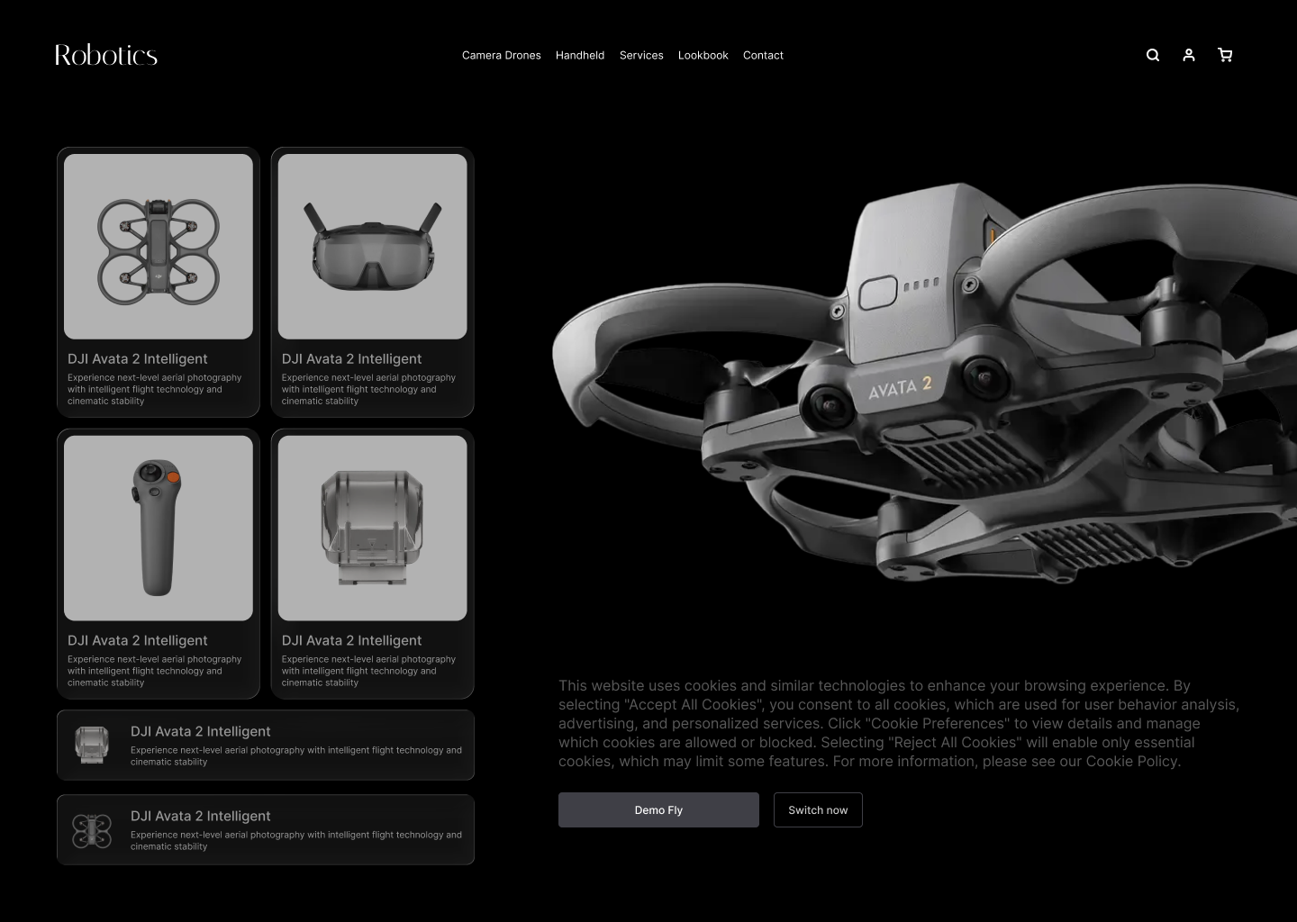 Robotics Drone Website UI Design Concept by Sivasankar on Dribbble