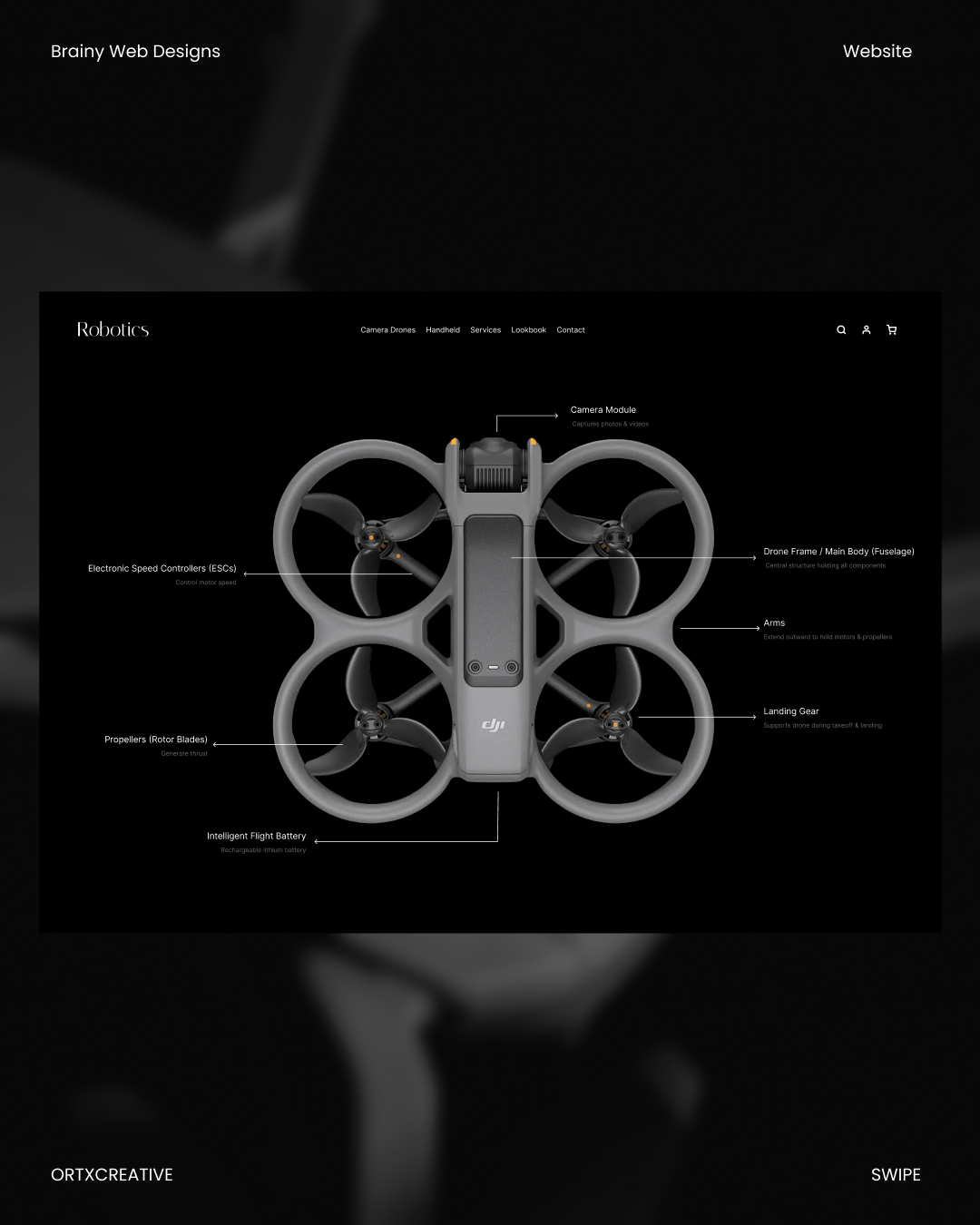 Robotics Drone Website UI Design Concept by Sivasankar on Dribbble