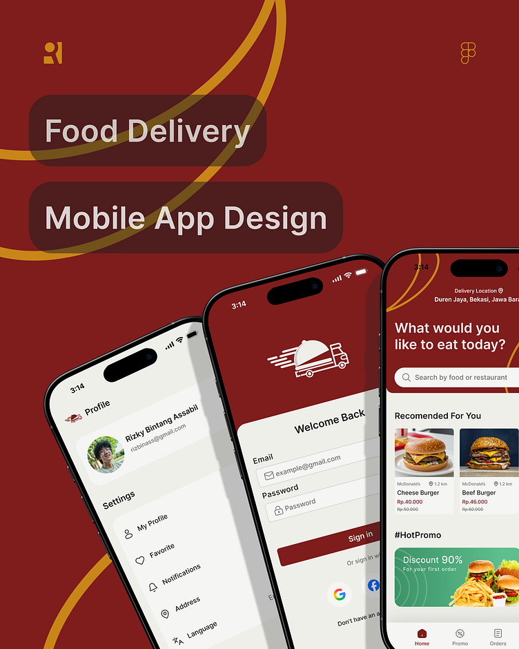 Food Delivery Mobile App — LapatFood by Rizky Bintang Assabil on Dribbble