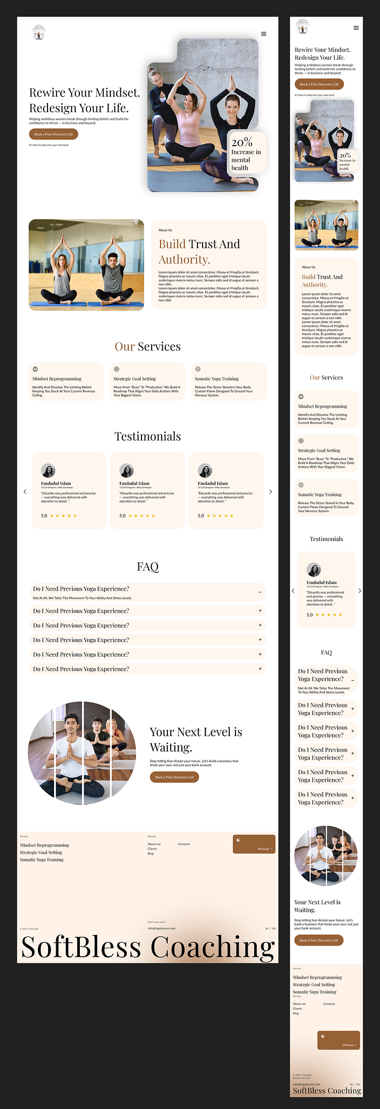 Responsive Modern Website UI UX Design by Iftekhar Saimum on Dribbble