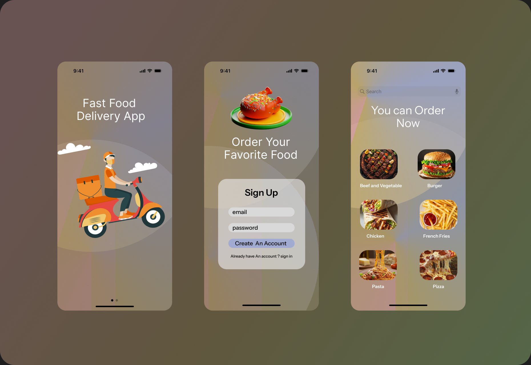 Food App UI Design Made with Figma by AbudiDesign on Dribbble