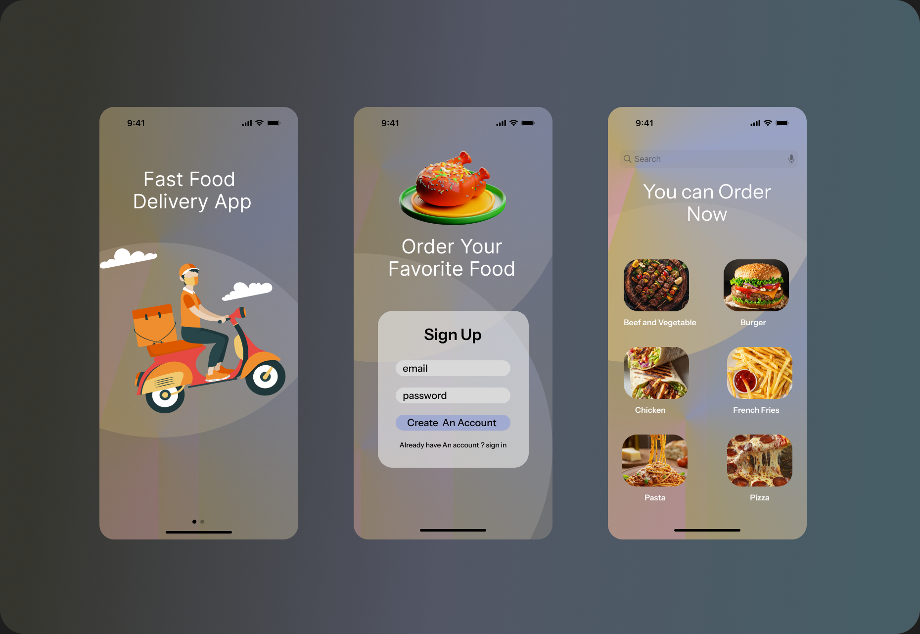 Food App UI Design Made with Figma by AbudiDesign on Dribbble