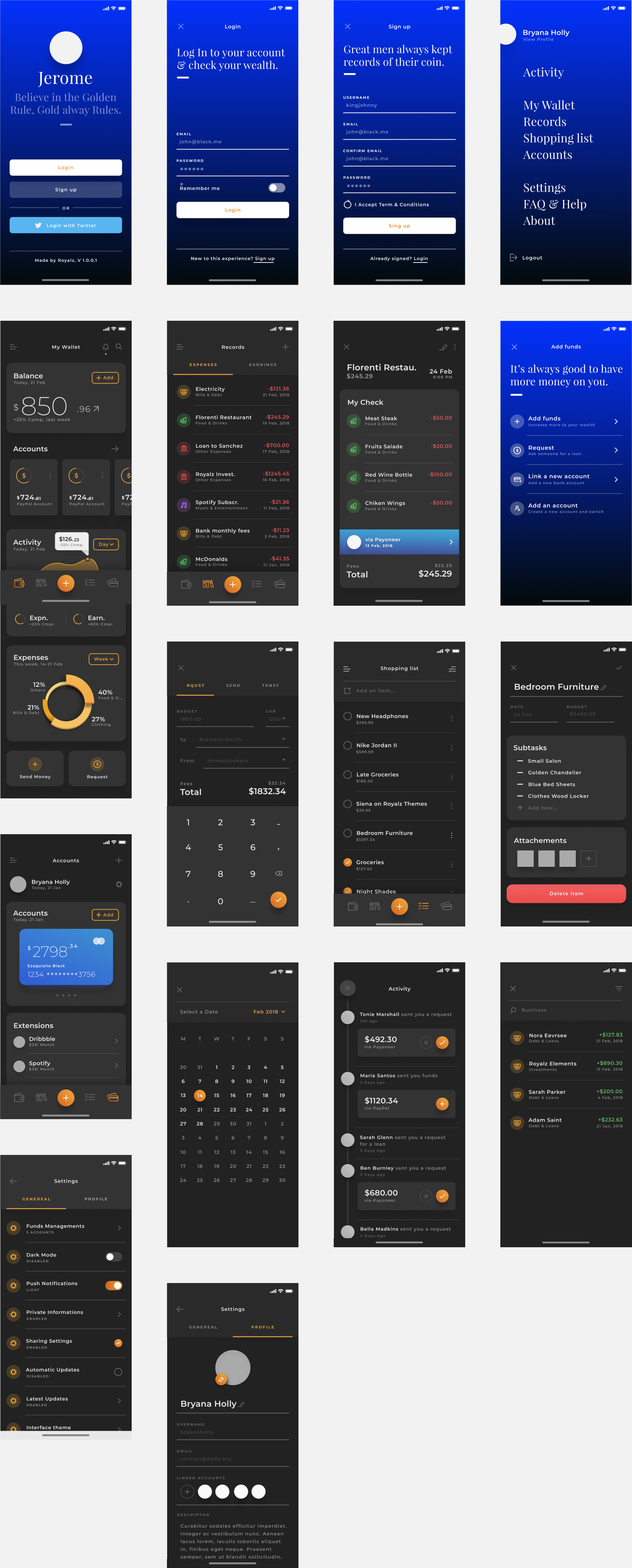MoneyBank App Design by Vaughn Johnson on Dribbble