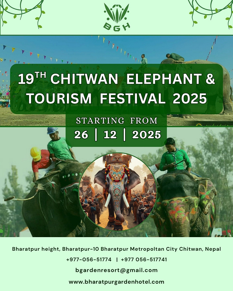 19th chitwan elephant & tourism festival poster design by Abi Lama on ...