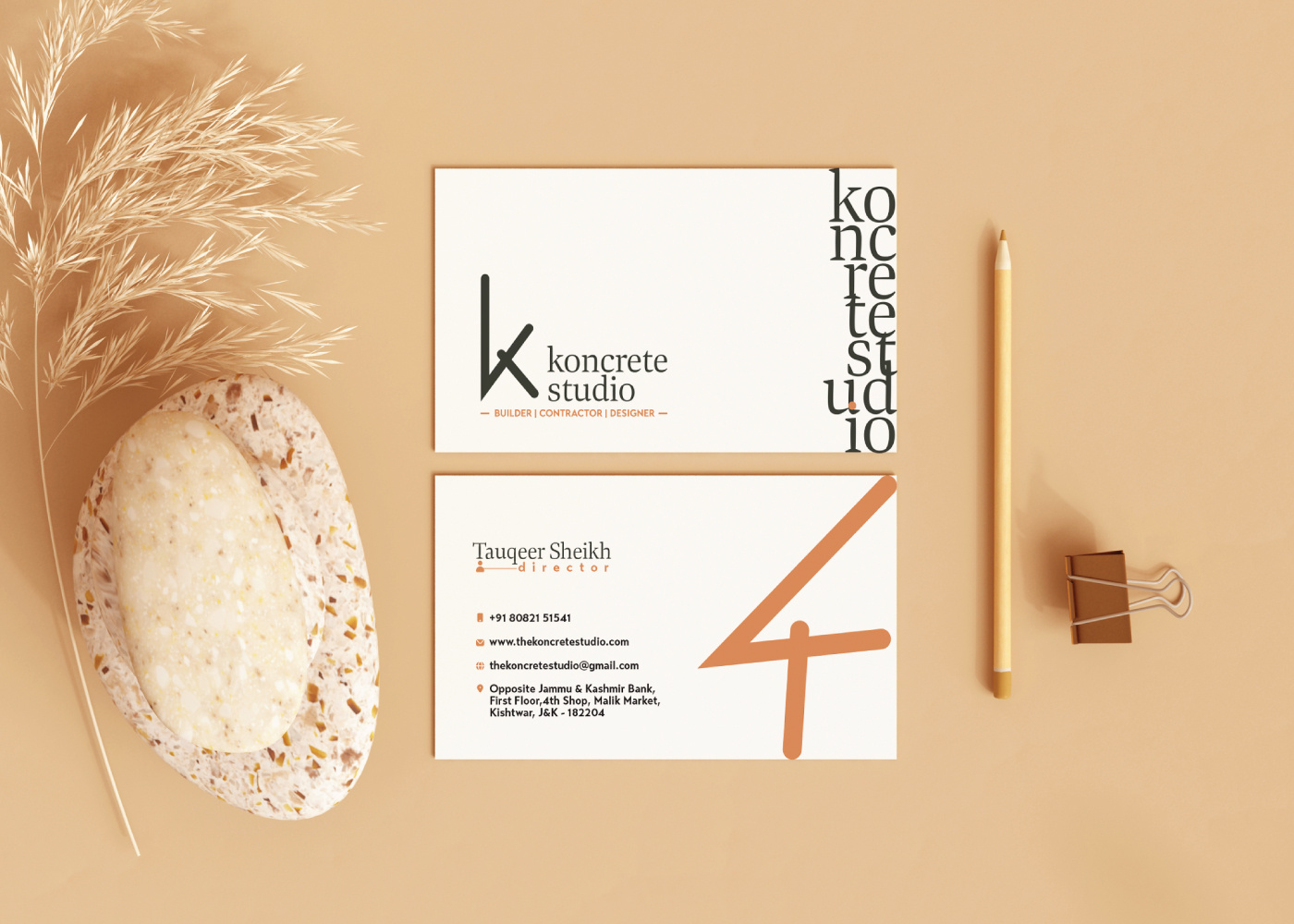 Concept-Based Logo for Koncrete Studio by Zain Ahmed Kamal on Dribbble