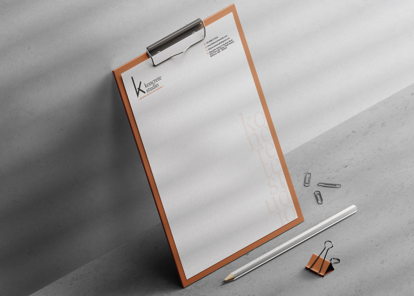 Concept-Based Logo for Koncrete Studio by Zain Ahmed Kamal on Dribbble