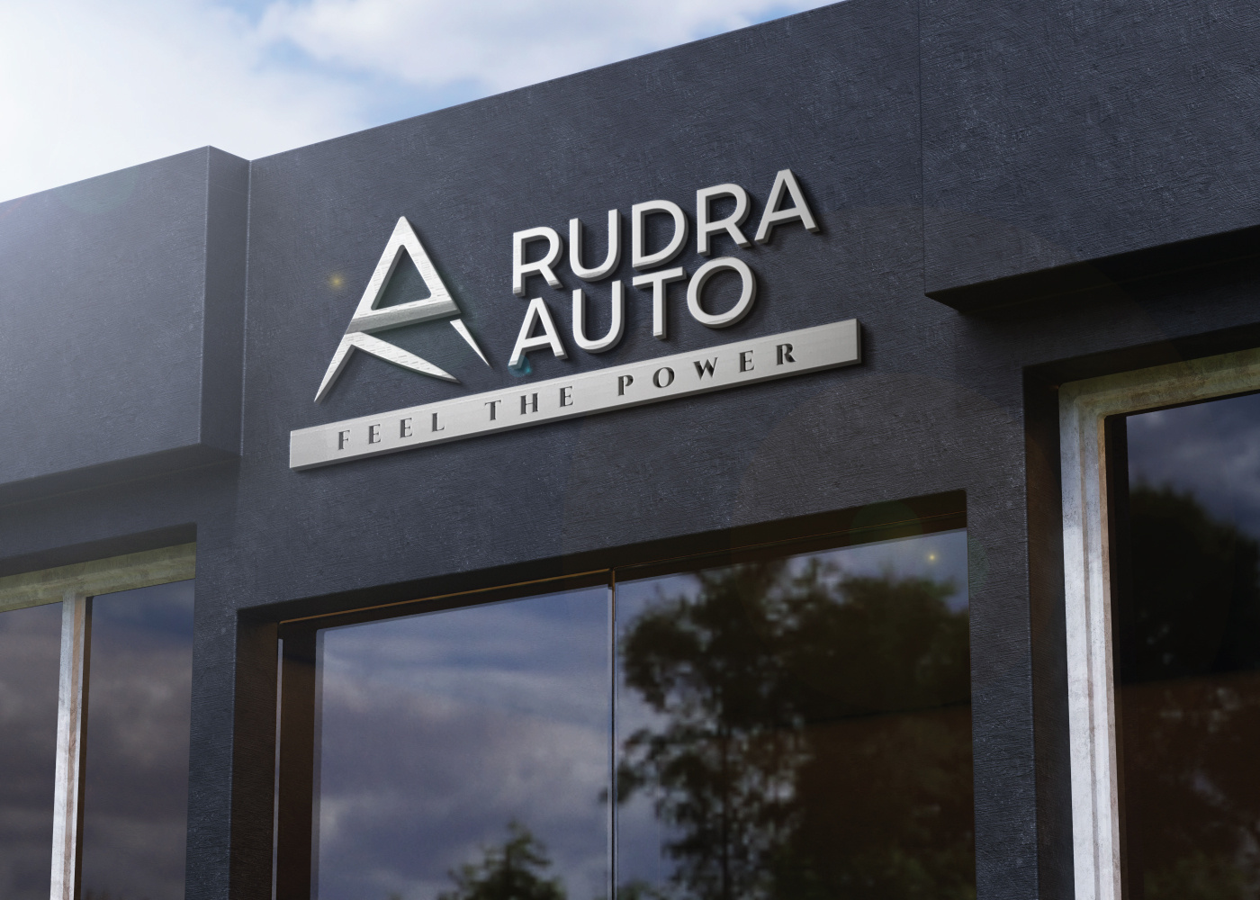Concept Based logo design for Rudra Auto by Zain Ahmed Kamal on Dribbble