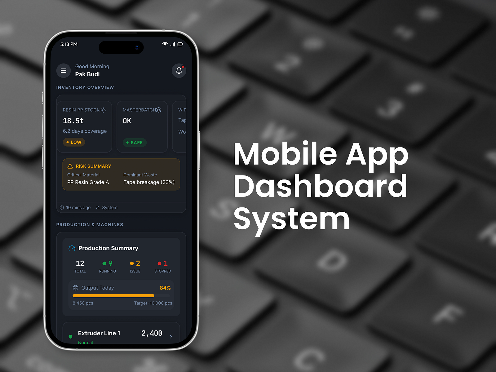 Inventory Mobile dashboard UI | Dashboard Inventaris Mobile by Bondan ...