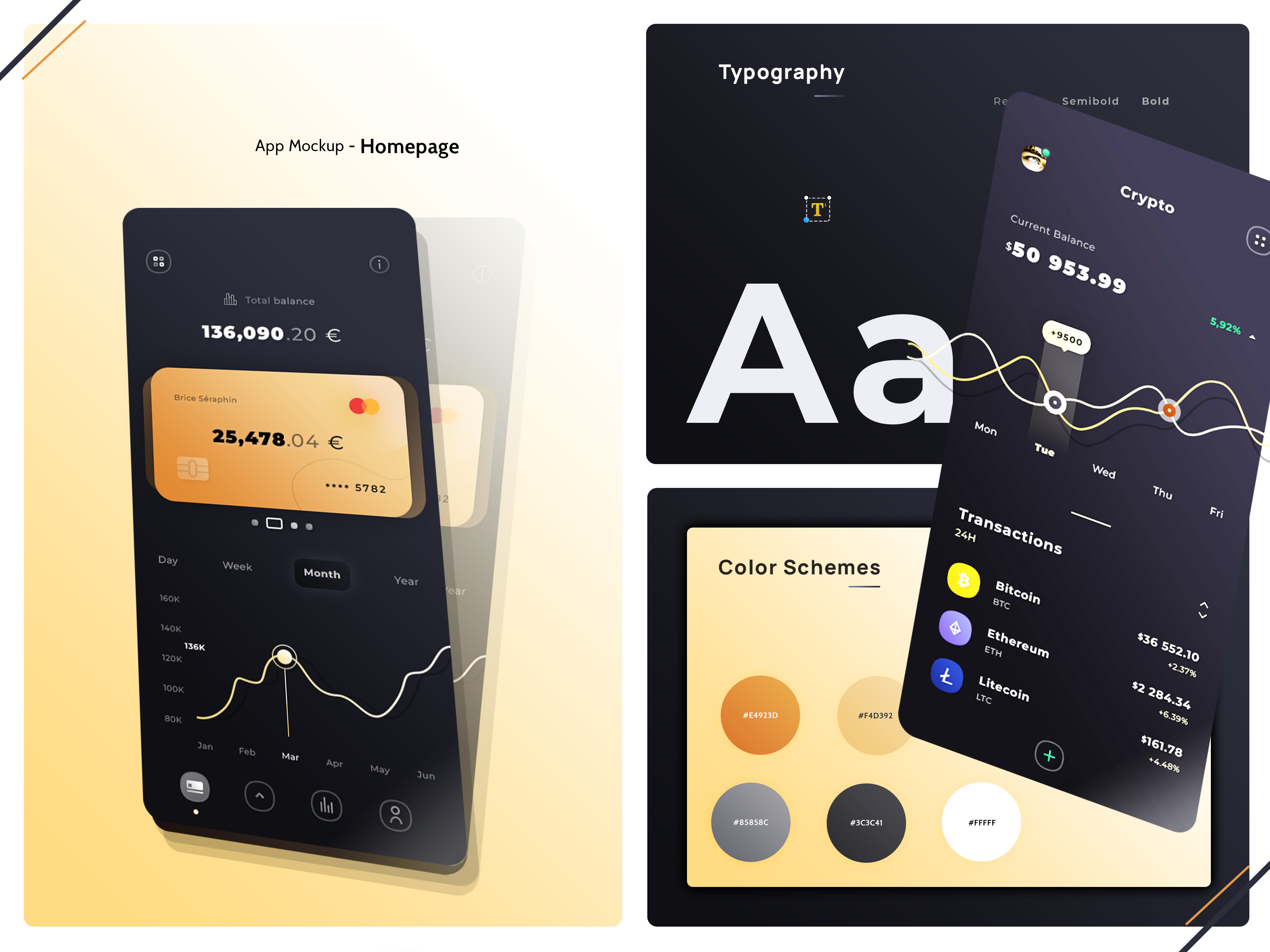 Finance app by Séraphin Brice on Dribbble