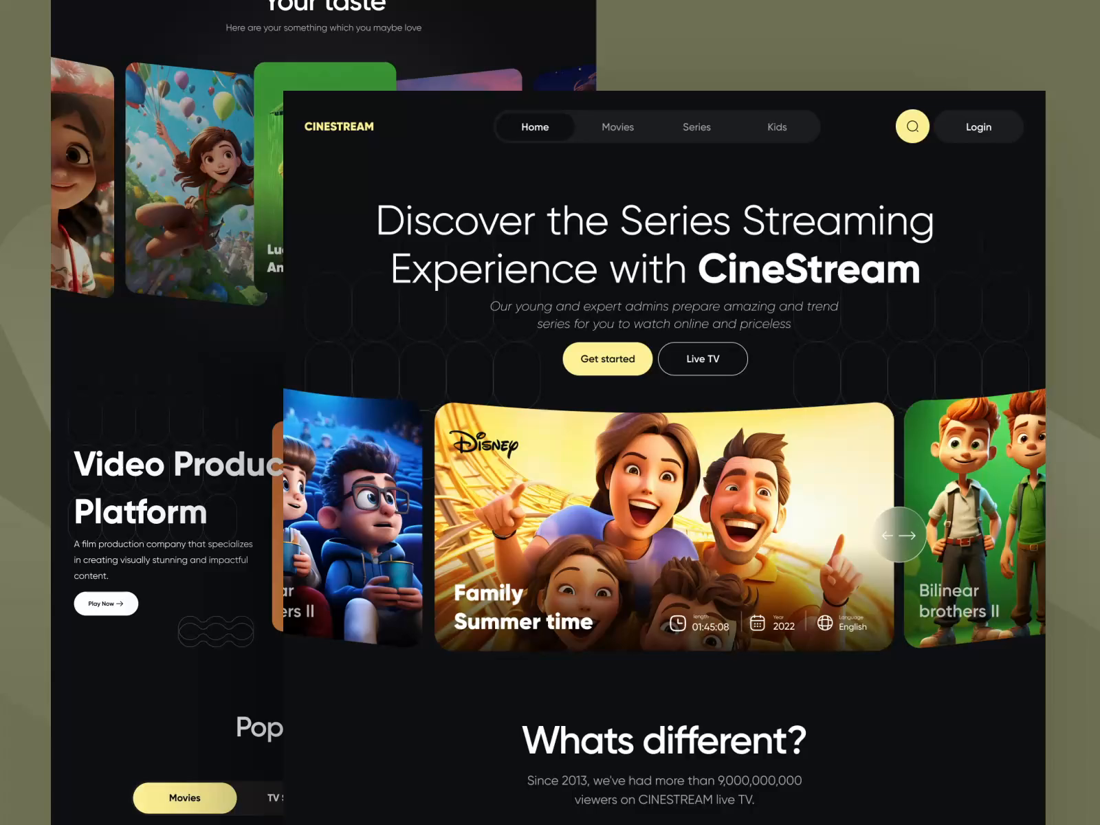 Video streaming web ui design by Roohi Koohi on Dribbble