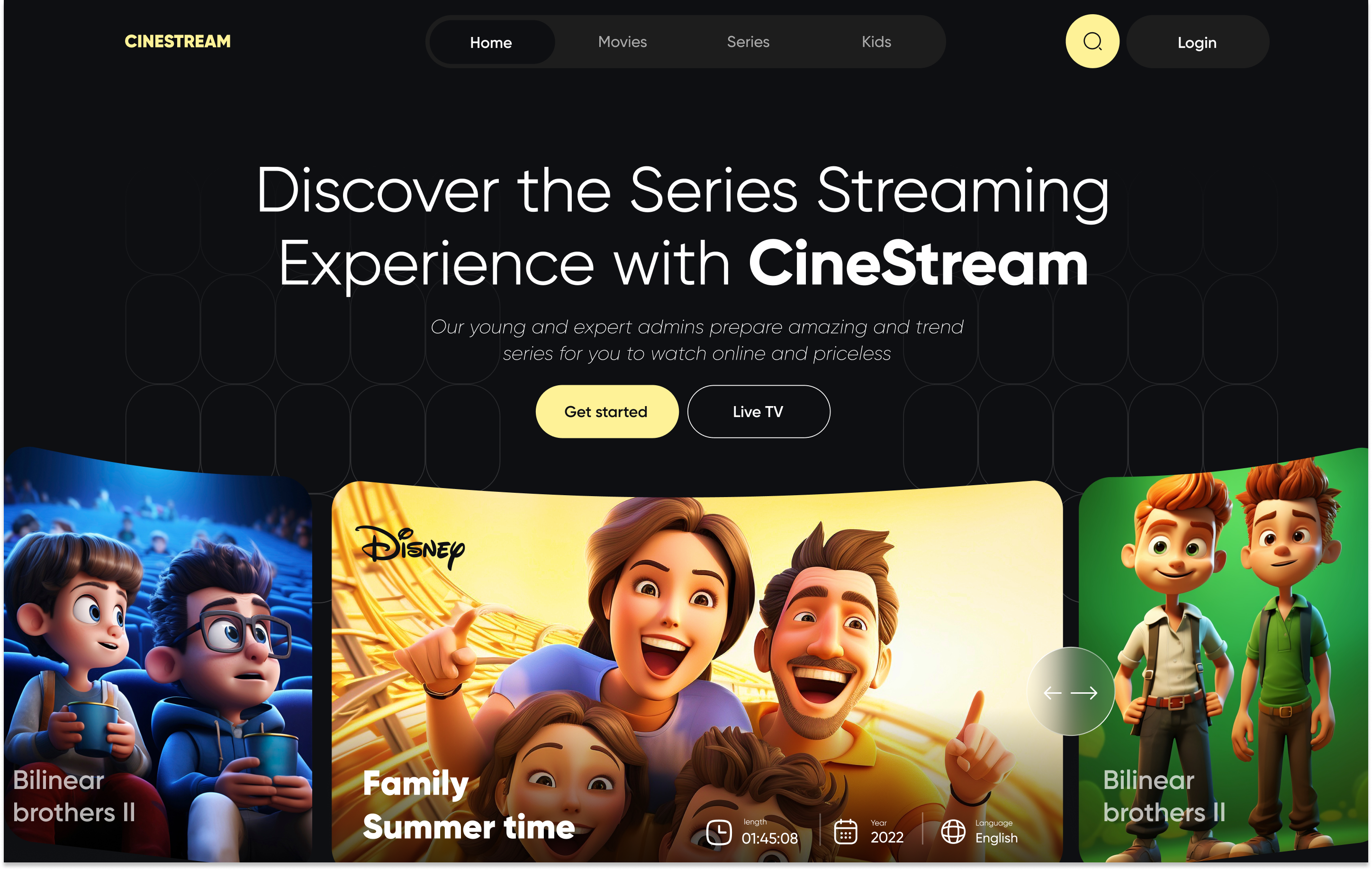 Video streaming web ui design by Roohi Koohi on Dribbble