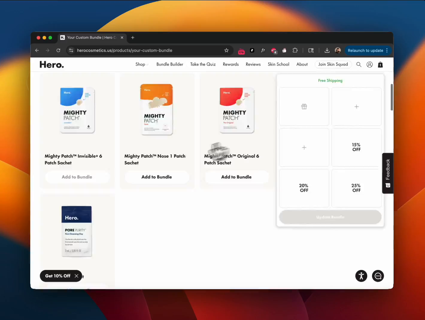 Hero Cosmetics - Bundle Builder Feature by Victoria® on Dribbble