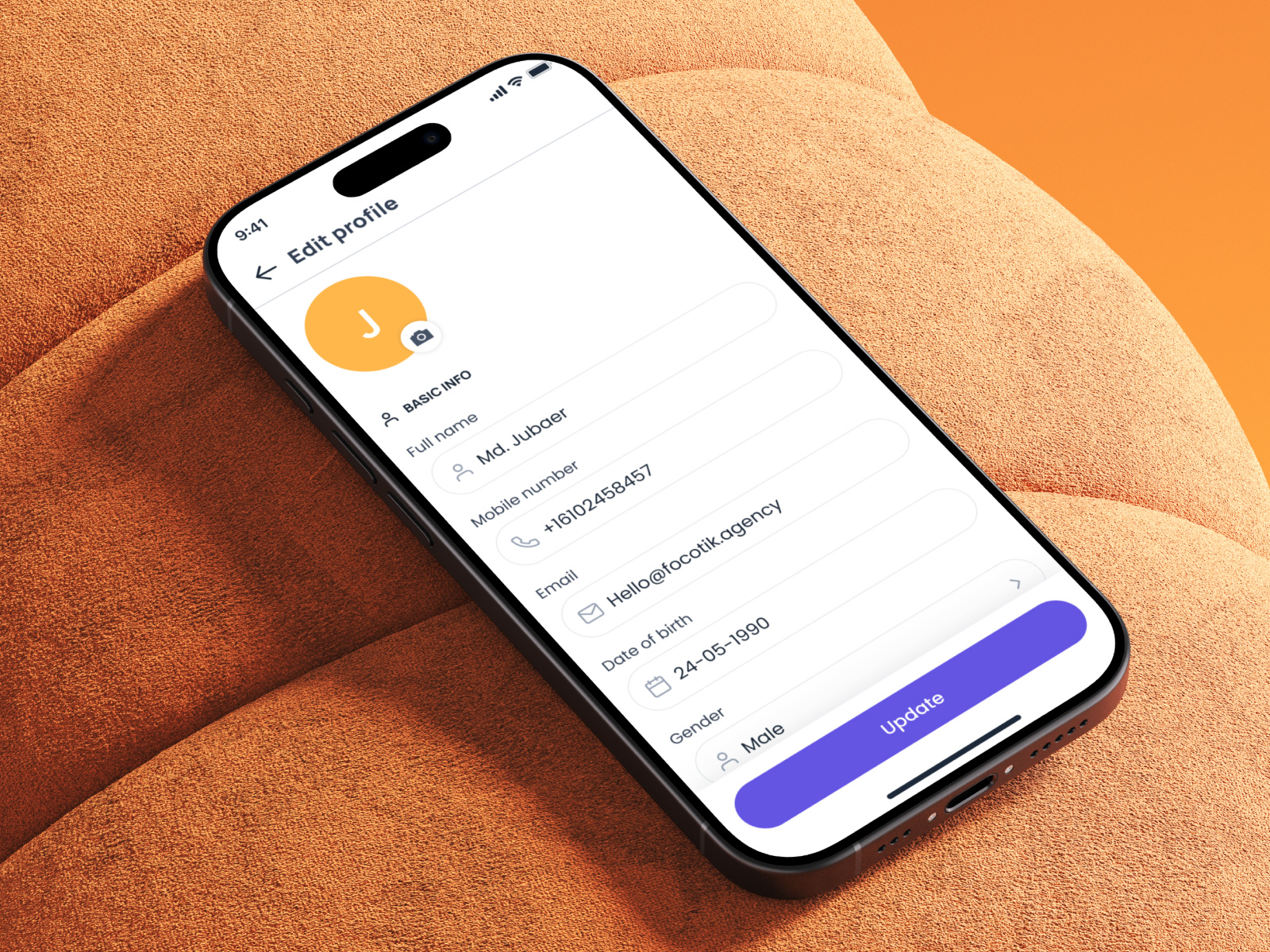 User Profile UI | App Design Profile Page, Settings by FocoTik UI UX ...