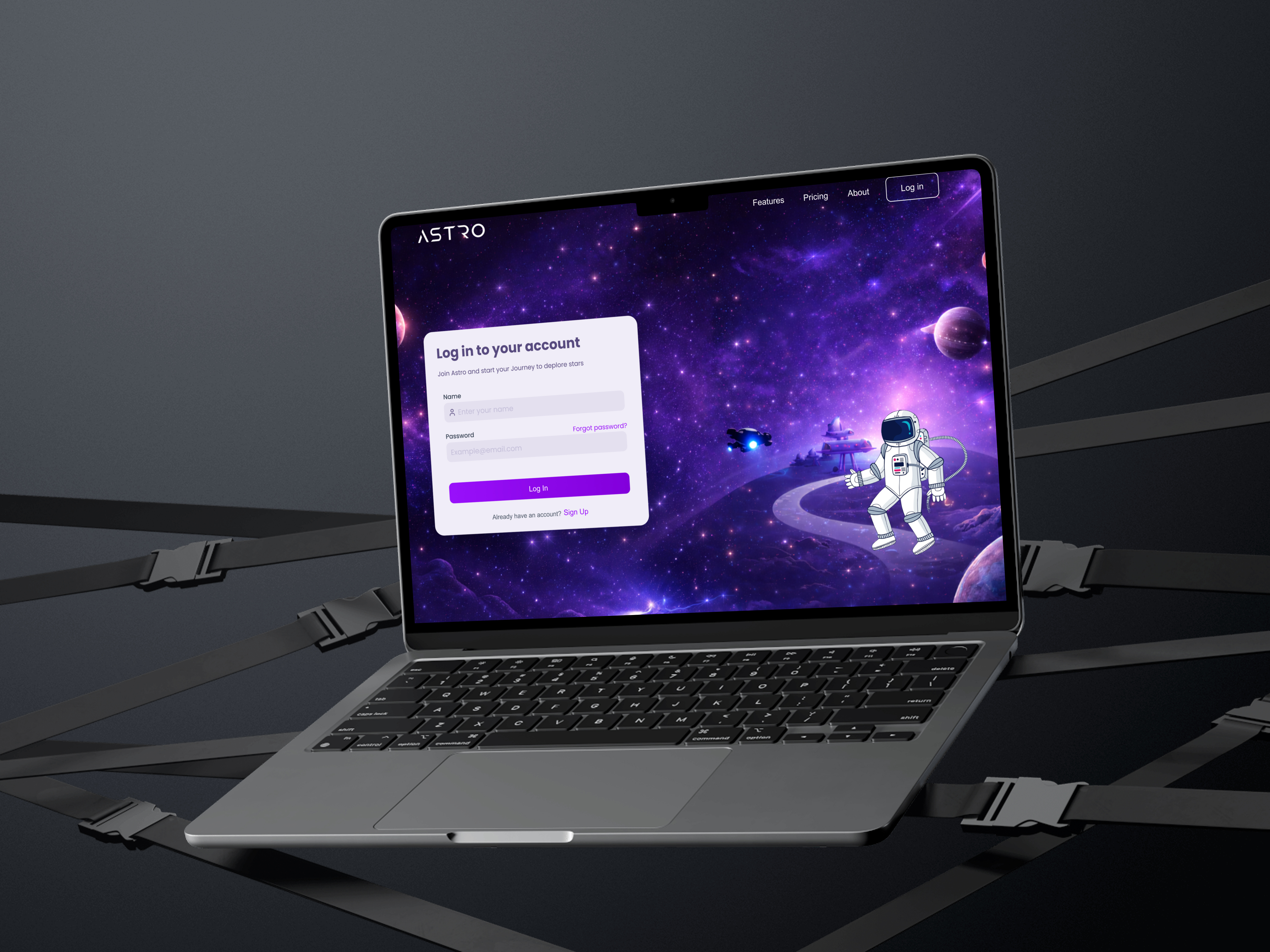 Astro – Login & Sign-Up UI by Dhyey Modi on Dribbble