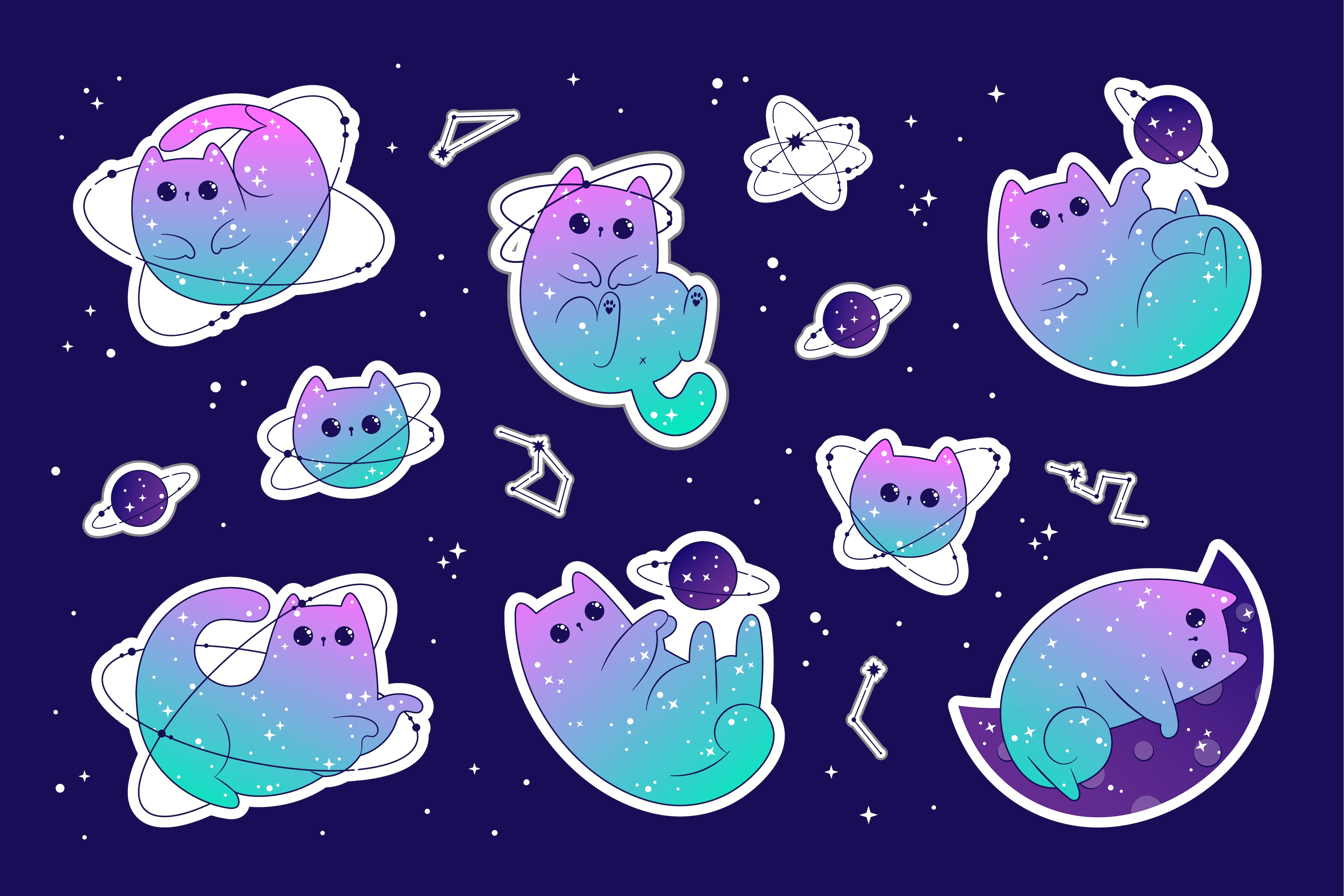 Vector Stickers Cute Design by Nika K. | Dribbble