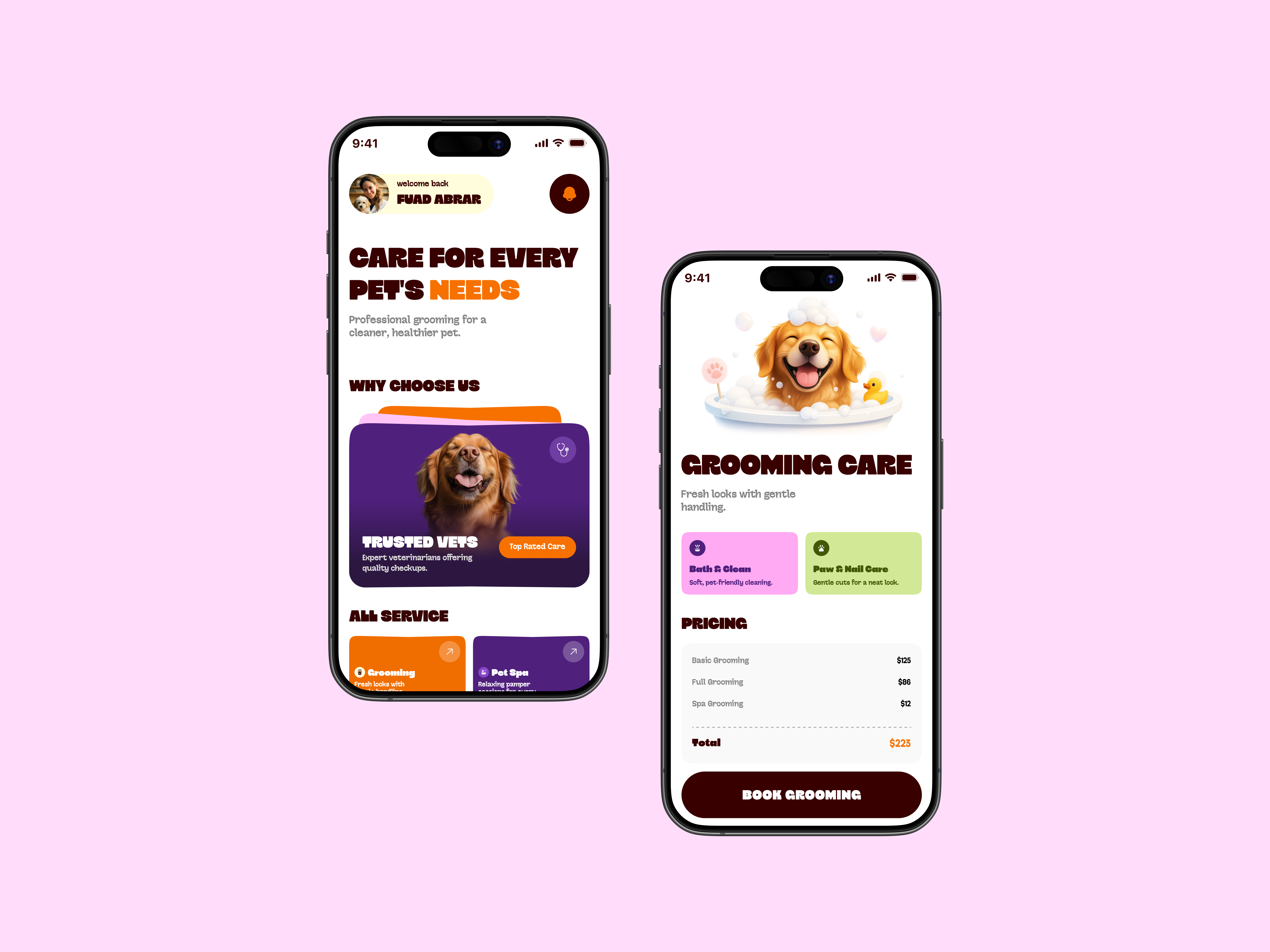 Pet Care Mobile App Design by Taqwah Agency for Taqwah on Dribbble